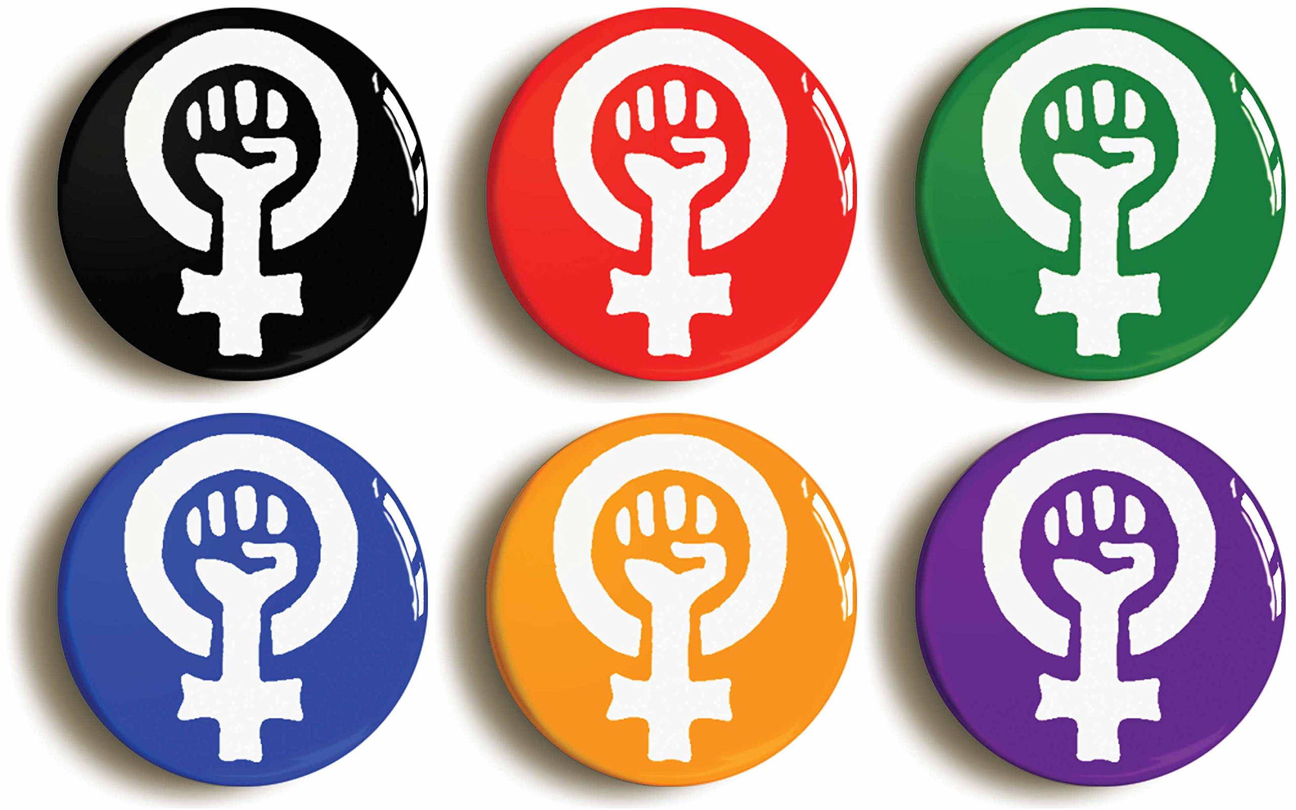 Feminismus Logo Female Gender And Peace Symbol Icon Feminism Vector