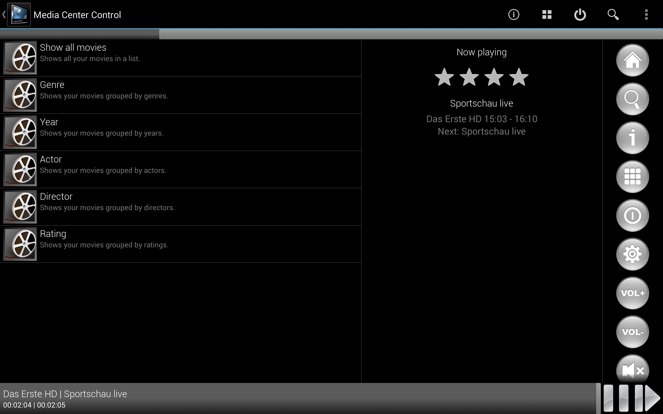 Media Center Control - App on Amazon Appstore