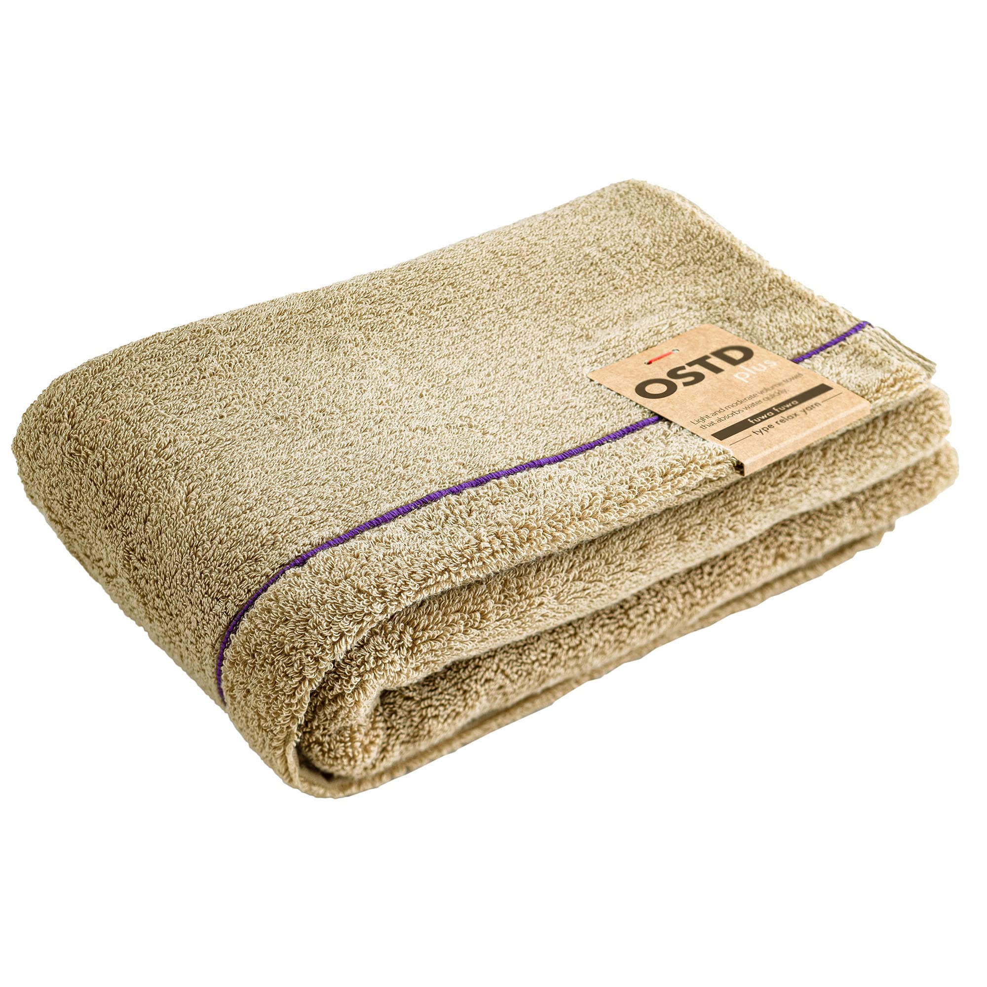 Amazon｜OSTD plus バスタオル 1枚 キャメル fuwafuwa 約 60 × 120 cm おしゃれ グッドデザイン賞 くすみカラー 選べる8色 ふわふわ 綿100｜フェイス ...