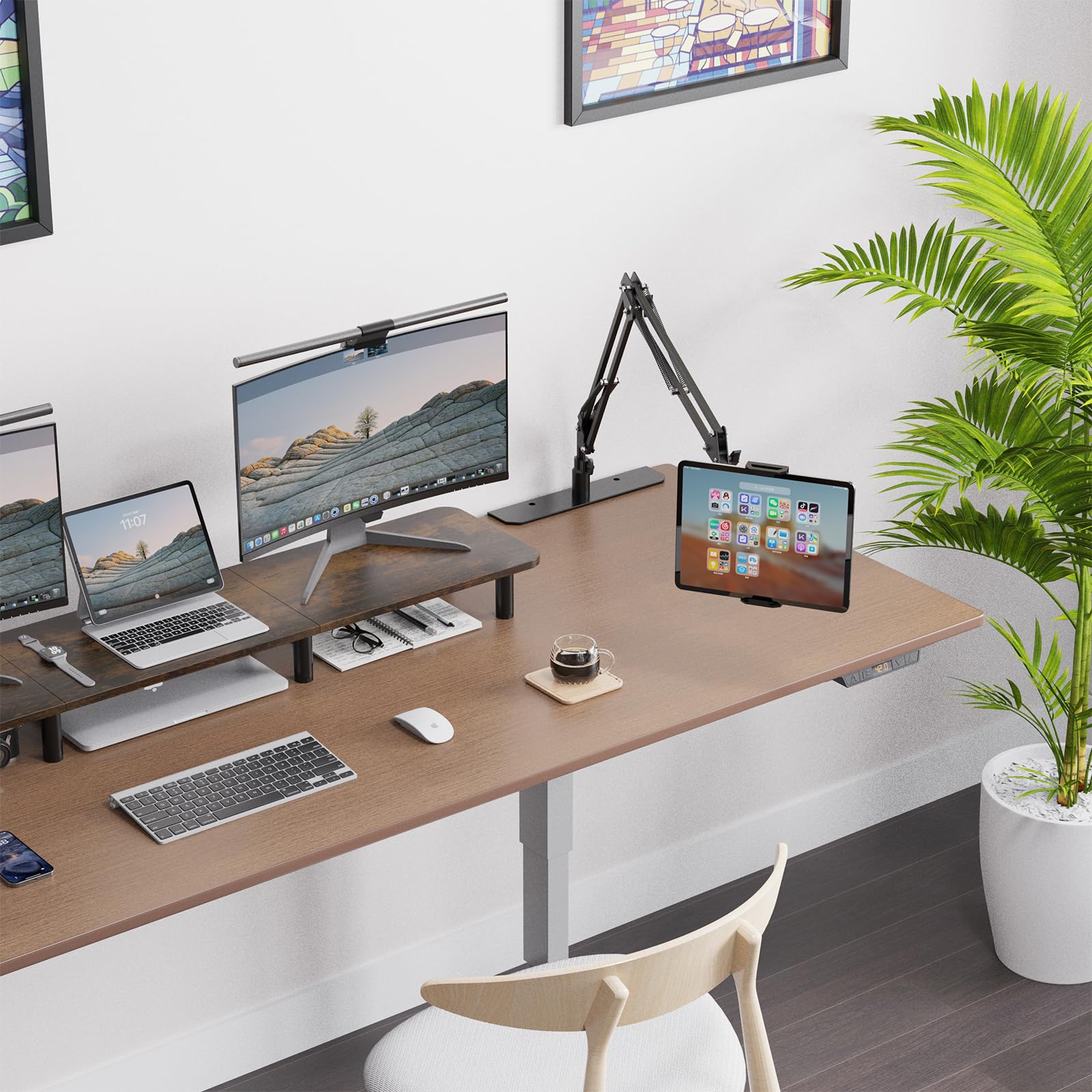 WEGASTU Phone and Tablet Stand for Home Office Deskã€?Bedã€?Sofaã ...