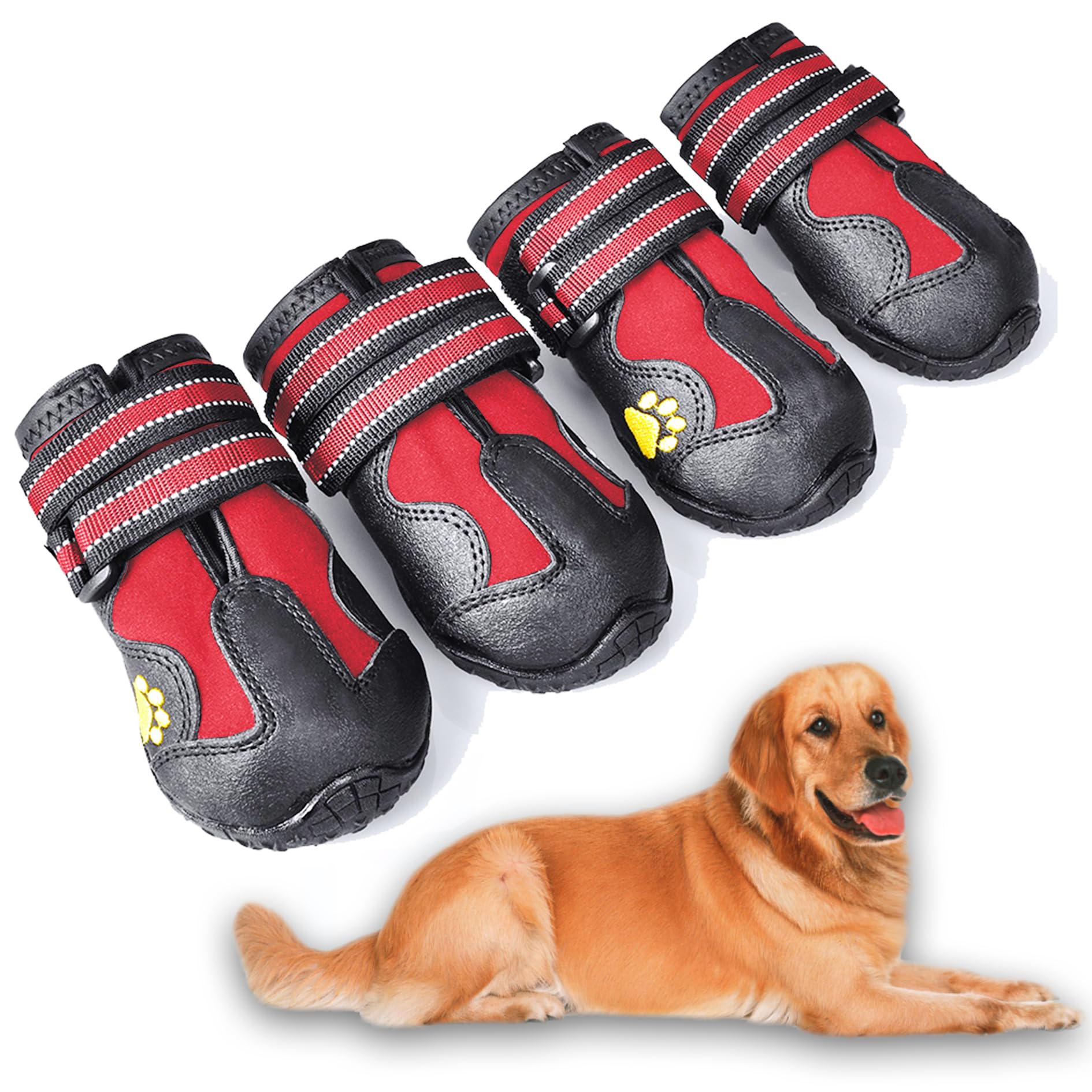 Amazon.com : XSY&G Dog Boots,Waterproof Dog Shoes,Dog Booties with ...