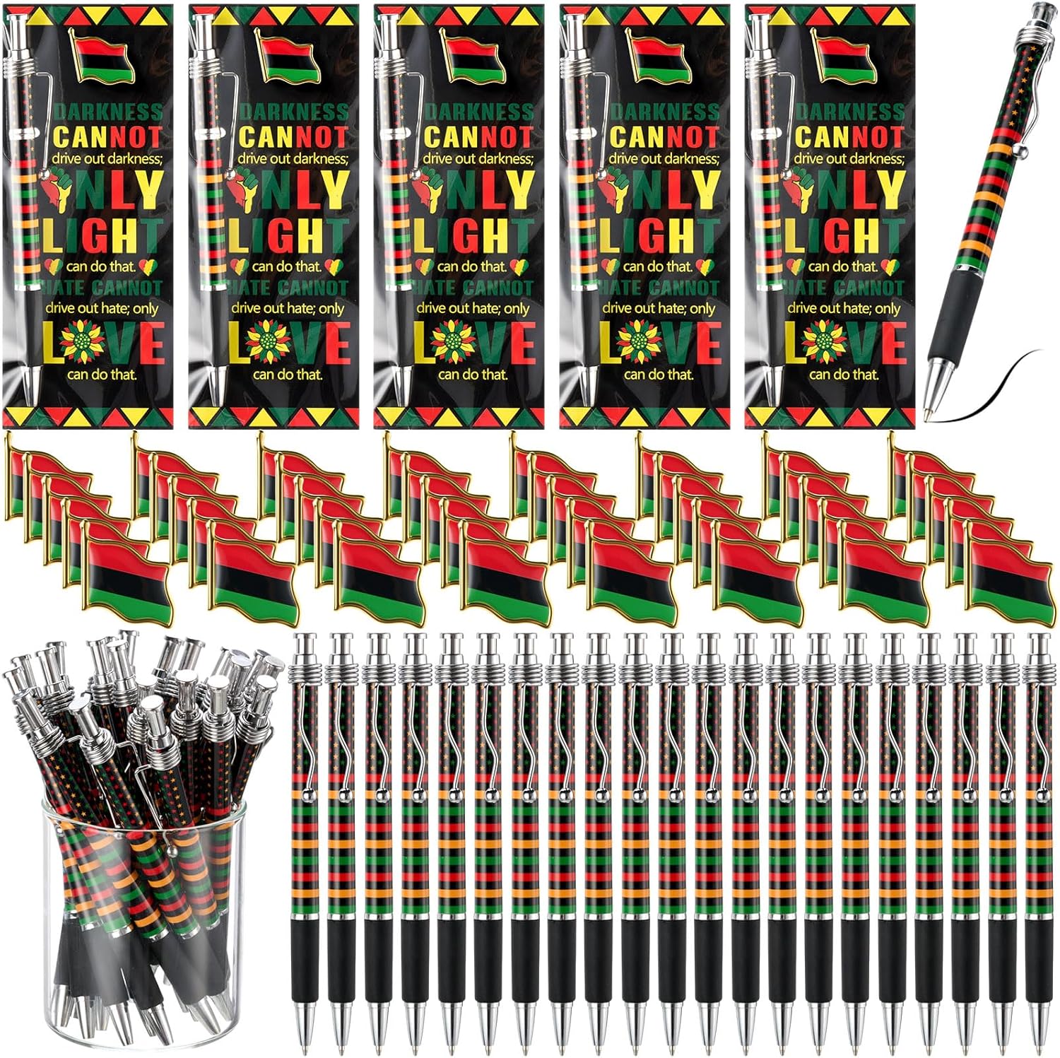 Amazon.com: MotiMind 40 Sets Juneteenth Party Favors Juneteenth Pens ...