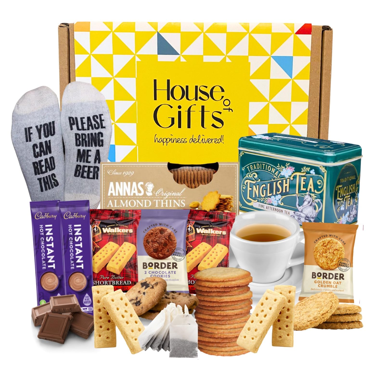 Birthday Gifts Hamper for Men | Dad Hamper Including Novalty Socks ...