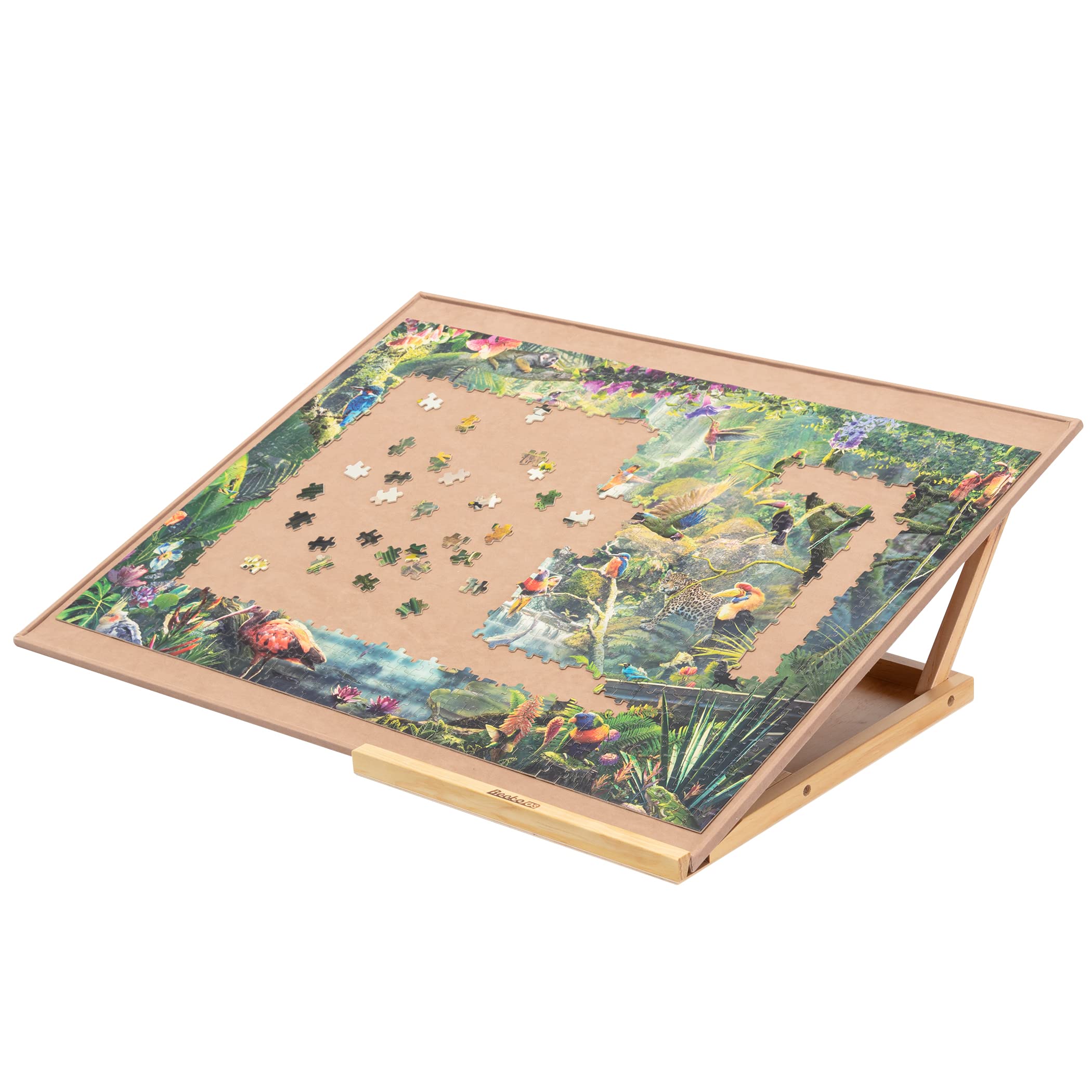 Buy Becko US Wooden Jigsaw Puzzle Board with Easel Tilting Puzzle Board ...
