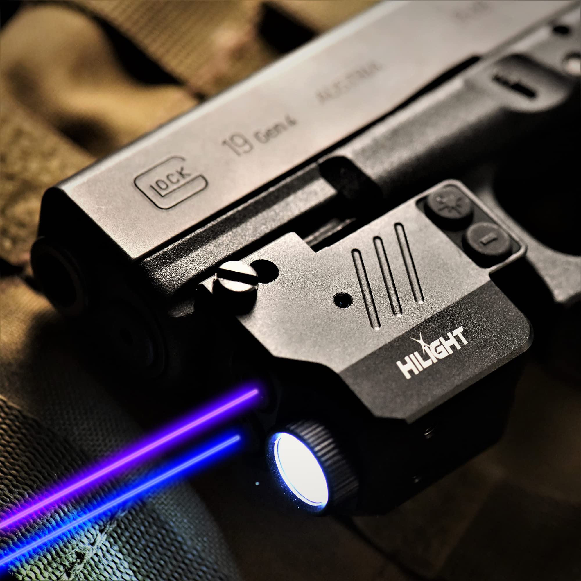 Buy HiLight Blue Purple Laser Light Combo for Pistol 500 Lumens, 3in1 ...