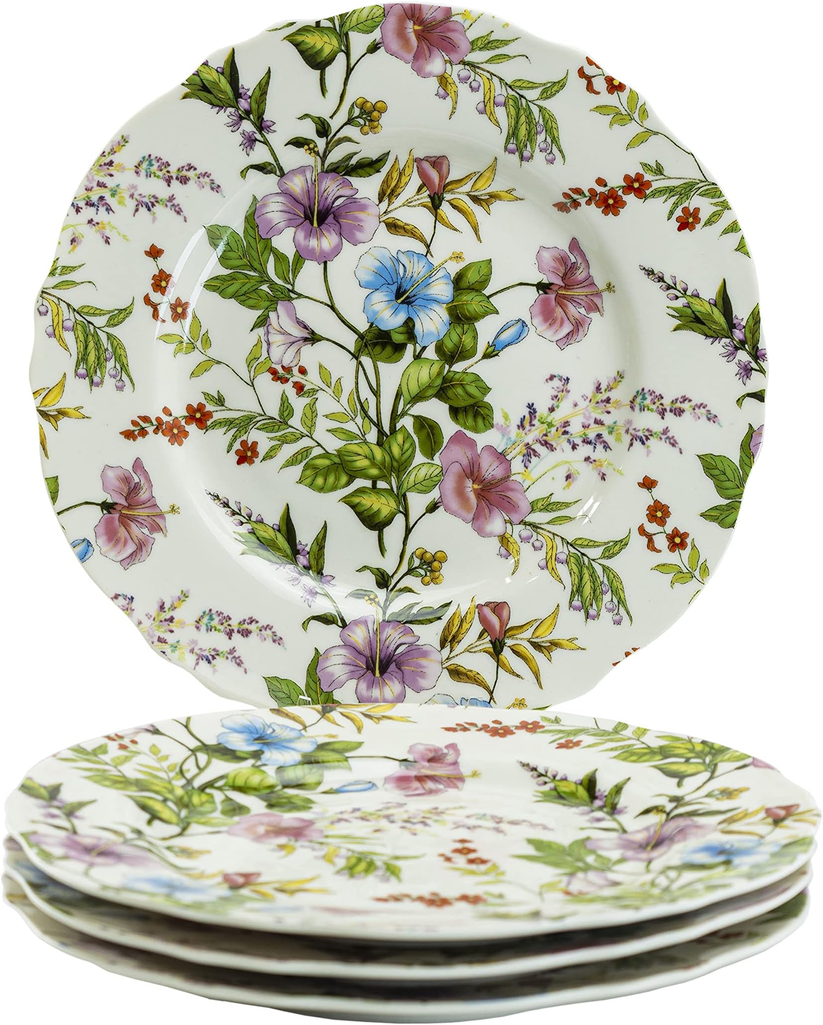 Amazon.com | YBK Tech Bone China Dessert Plate/Salad Plate Ceramic ...