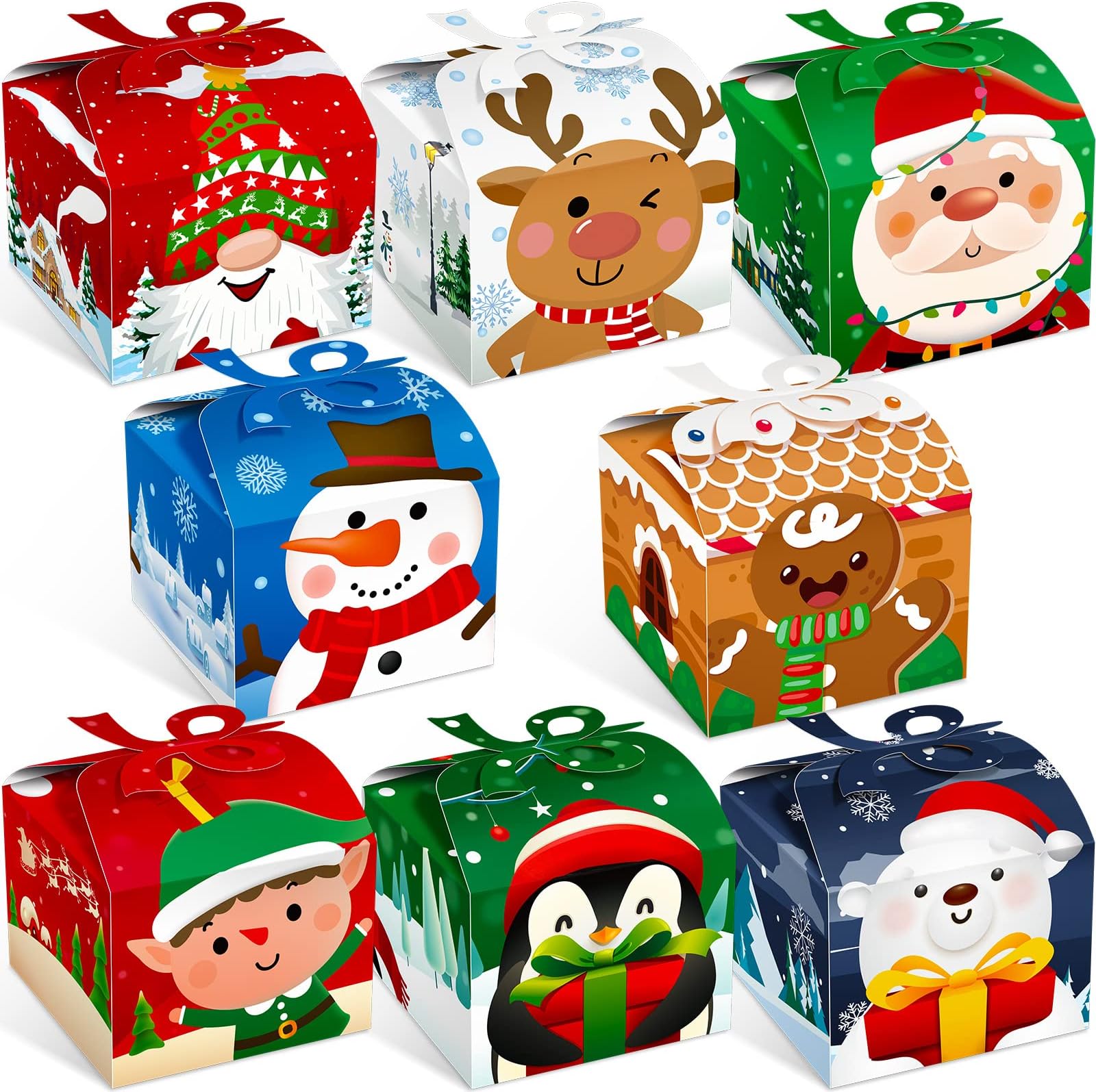 Amazon.com: Snowman Cardboard Gable Boxes, 5 Ct. | Party Supply ...