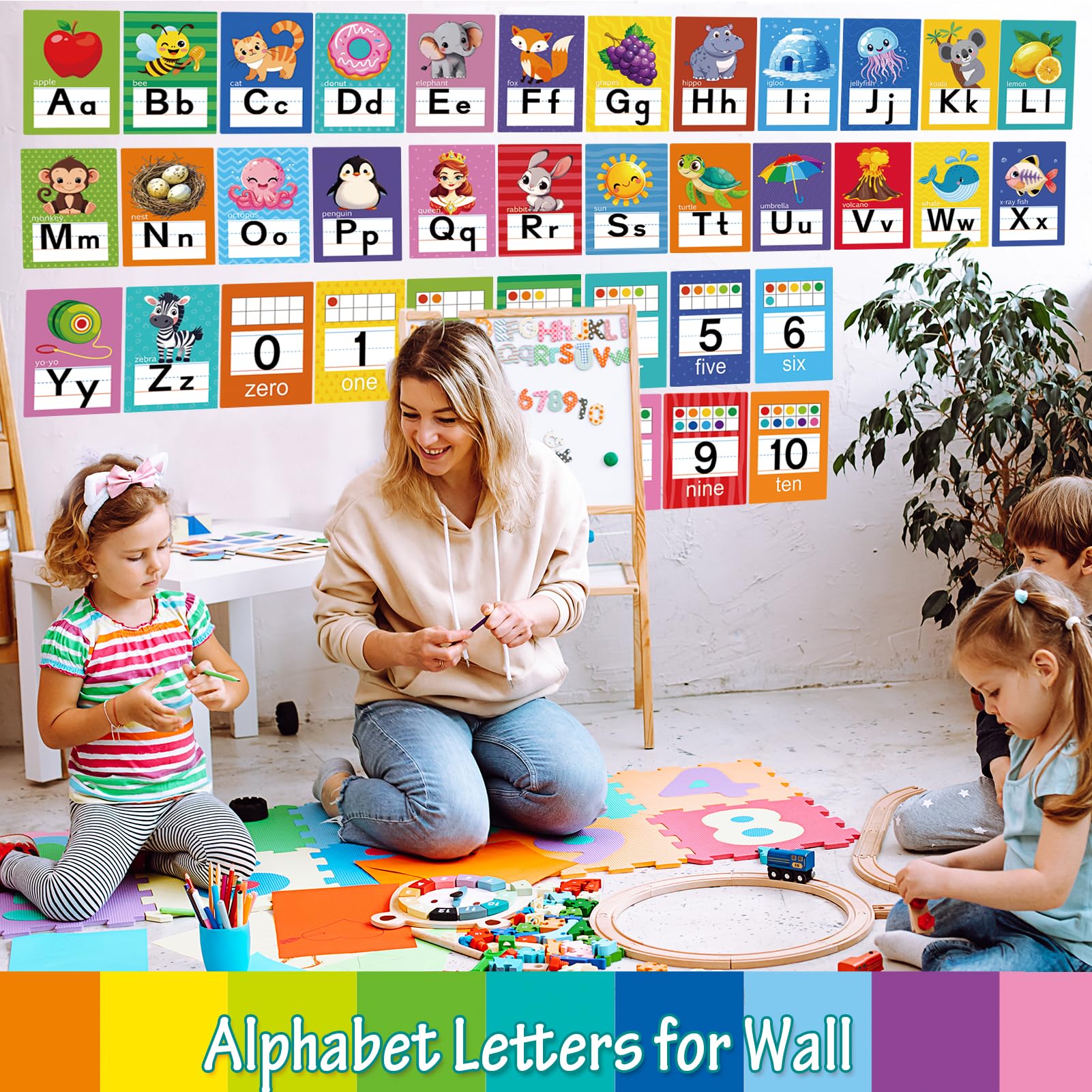 Snapklik.com : Alphabet Letters For Wall - ABC Alphabet Poster ...