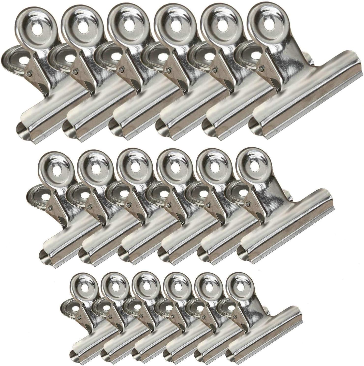 Amazon.com : Juvale Stainless Steel Bulldog Clips,Mini Binder Clips ...