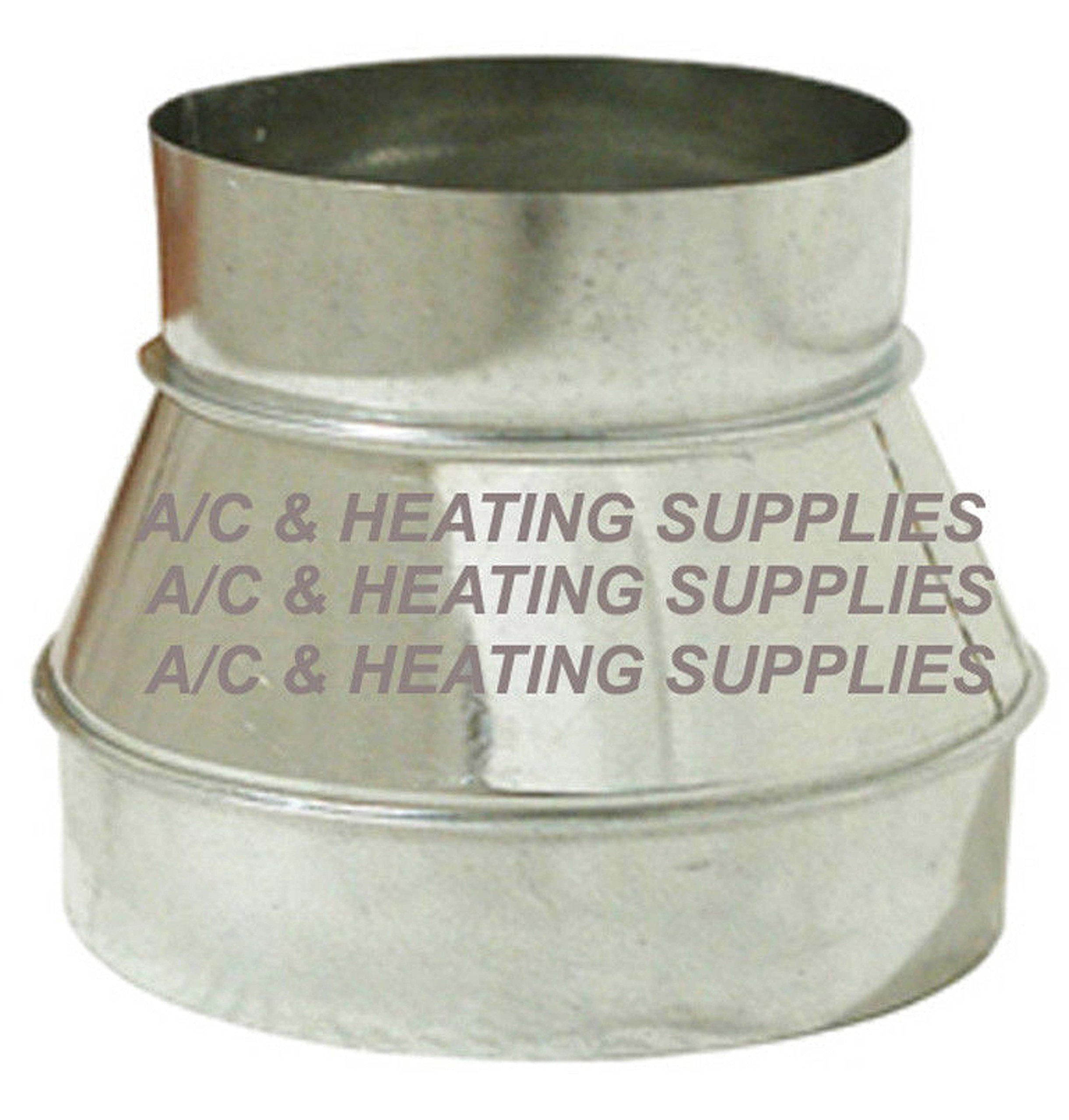 Buy 10" X 9" Duct Reducer & Increaser Crimped Single Wall Galvanized ...