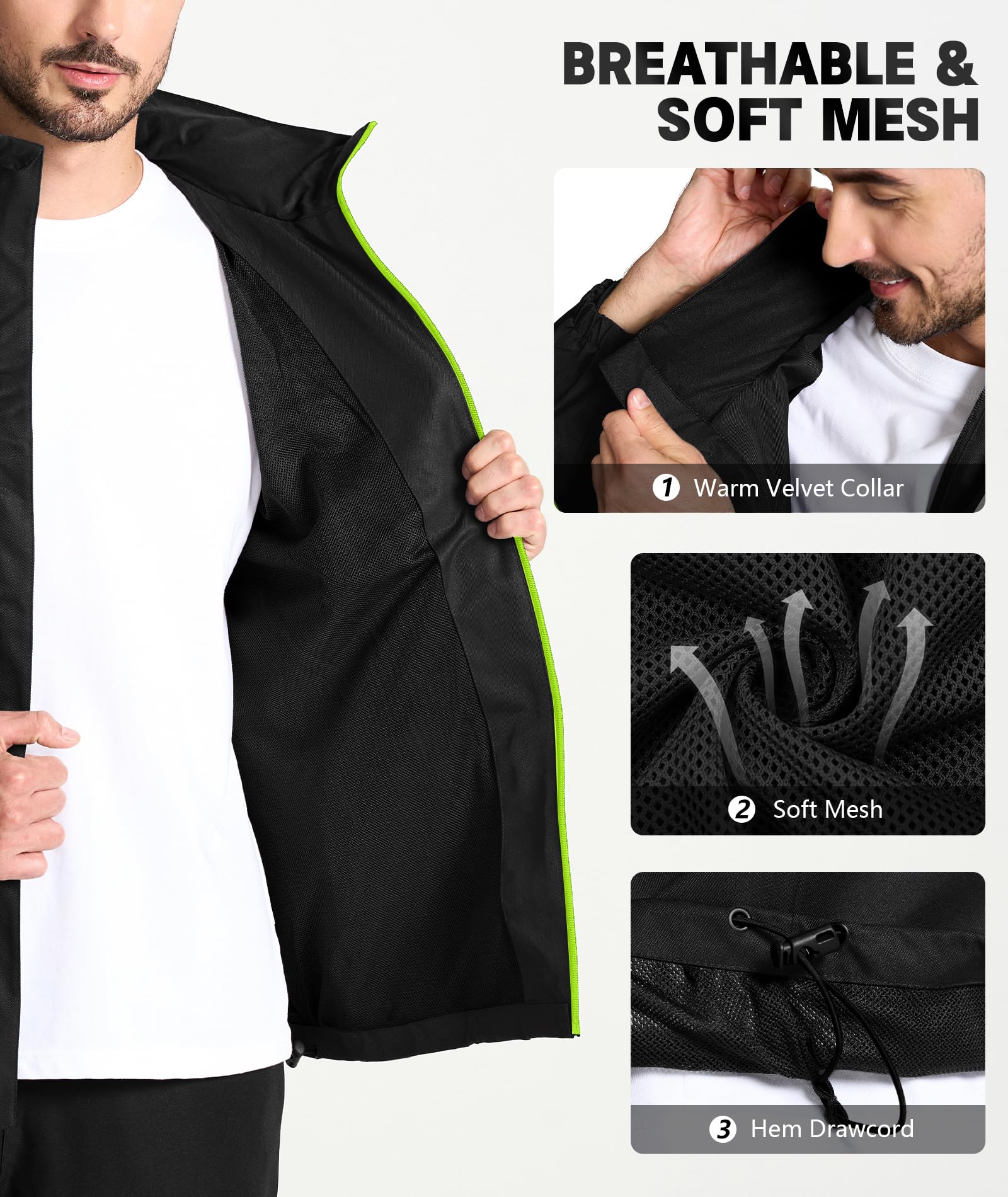 Snapklik.com : Rain Suit Waterproof Tactical Jacket Hiking Cargo Pants Golf Motorcycle Rain Gear ...