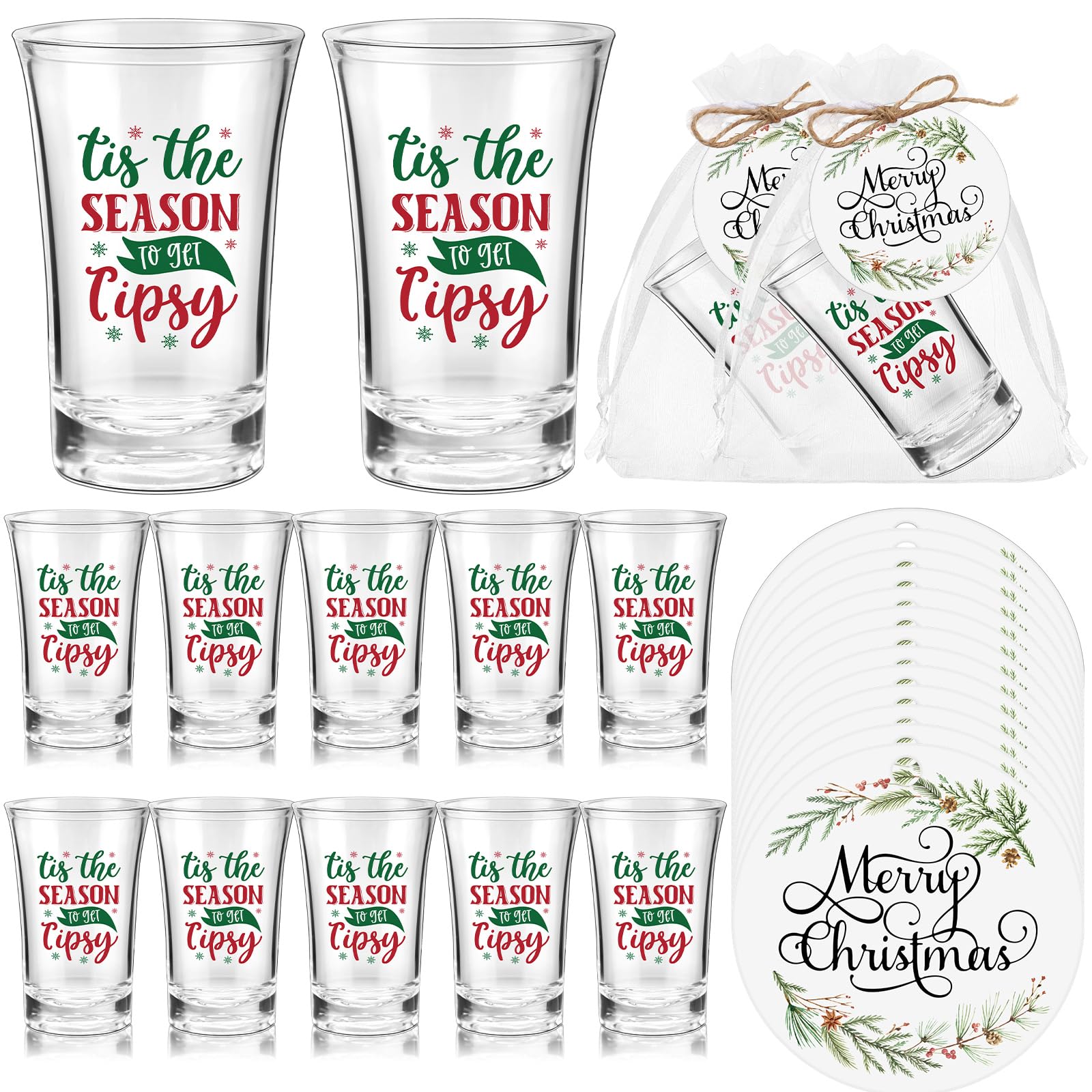 Amazon.com | Roshtia 15 Sets Christmas Party Favors Acrylic Christmas ...