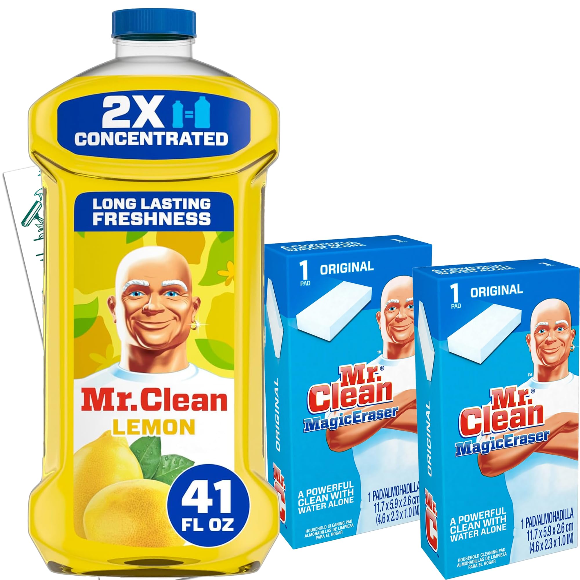 Snapklik.com : Household Cleaning Bundle - Mr Clean Lemon Scent 41 Oz ...
