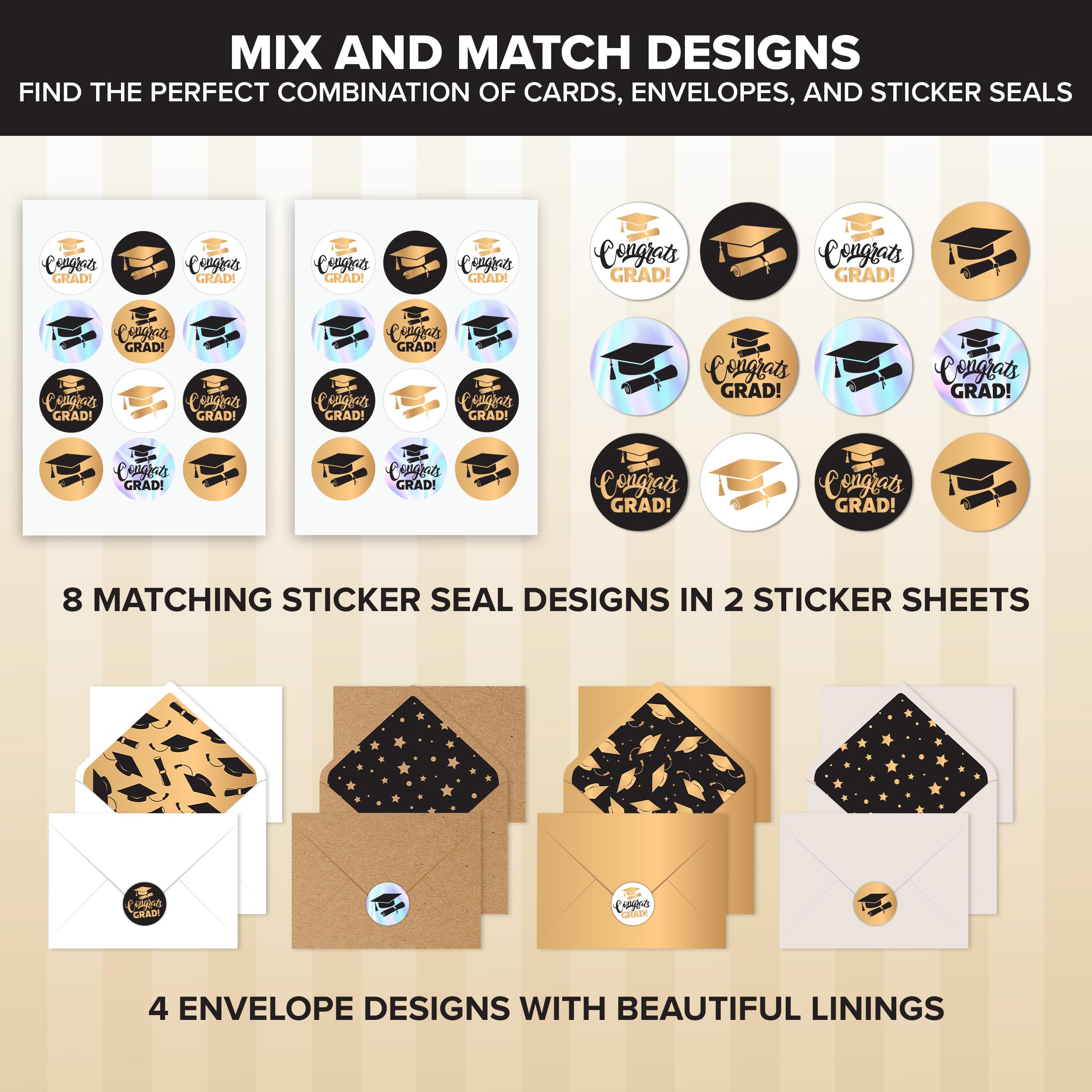 Snapklik.com : Decorably 16 Pack Foiled, Glittery, And Holographic ...