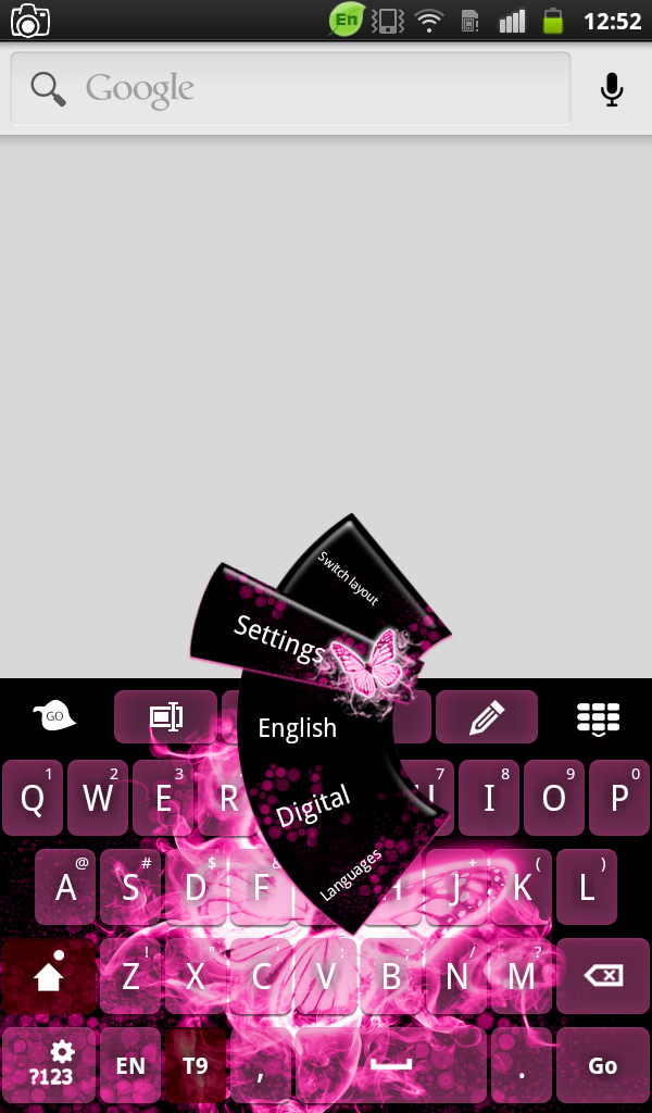 Pink Neon Butterfly Keyboard - App on Amazon Appstore