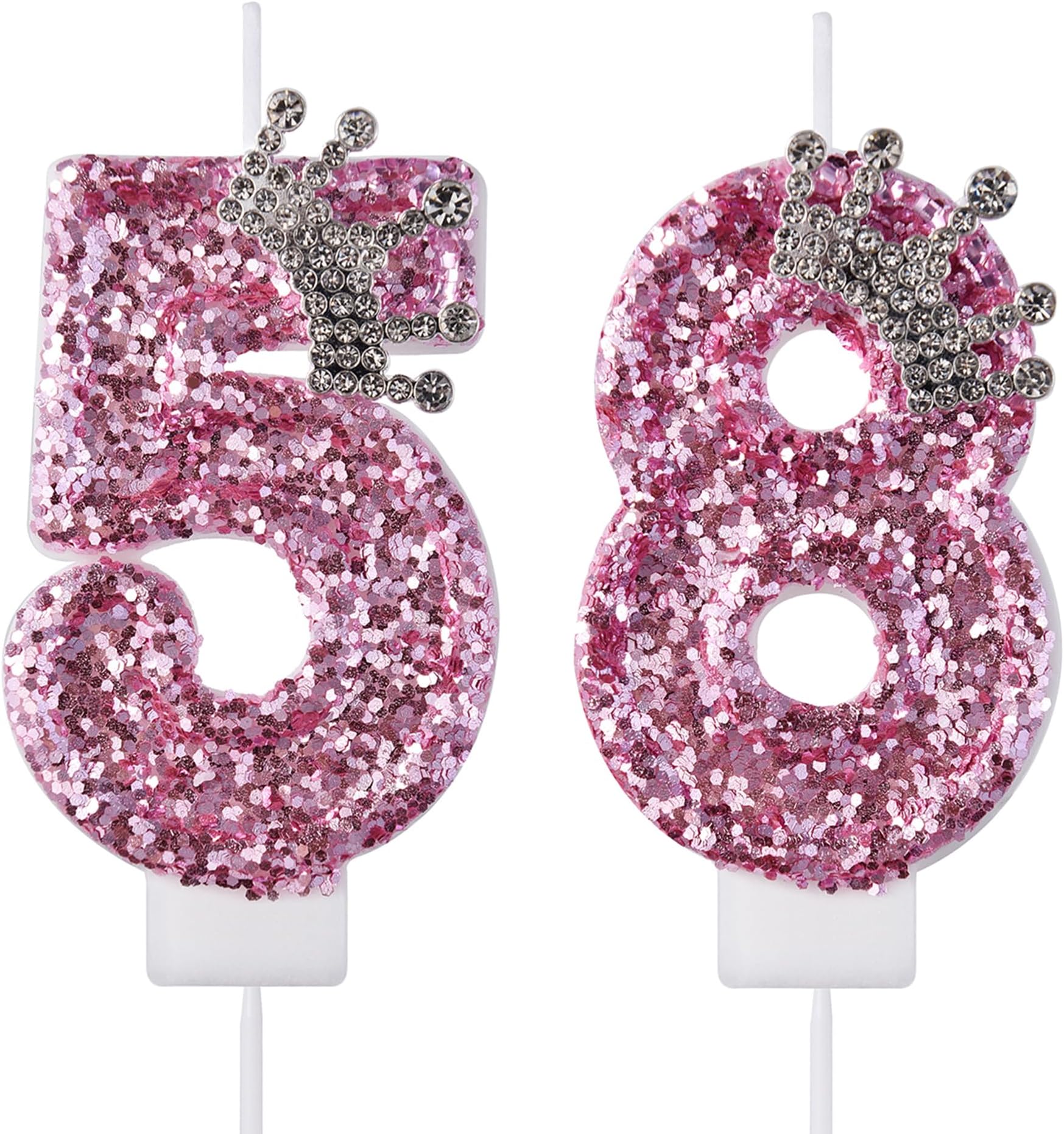 Amazon.com: Gold 45 & 54 Birthday Candles, 45th & 54th Cake Toppers for ...