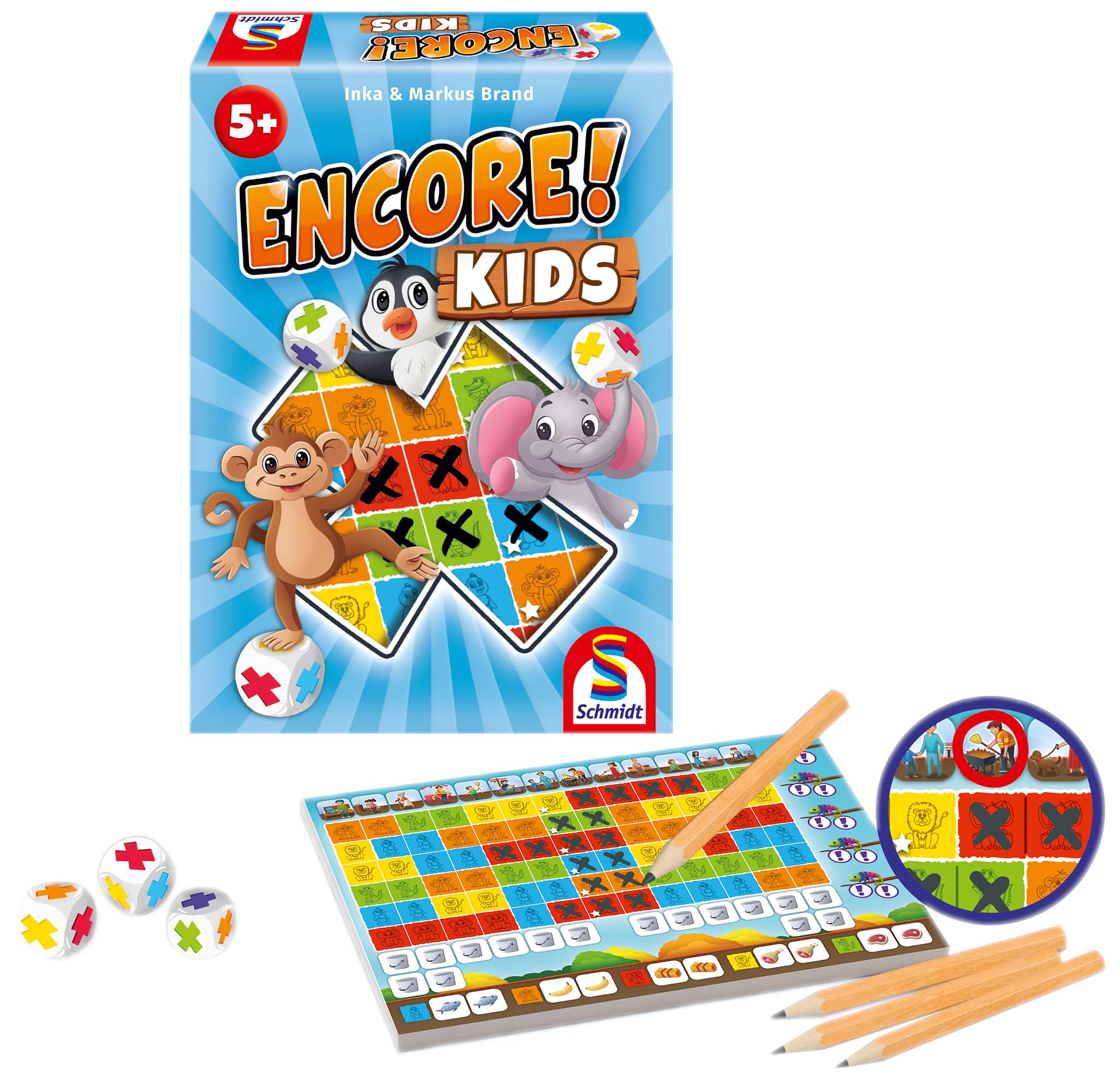 Schmidt Spiele - Encore Kids Français - Jeu de Dés - Rapidité et ...
