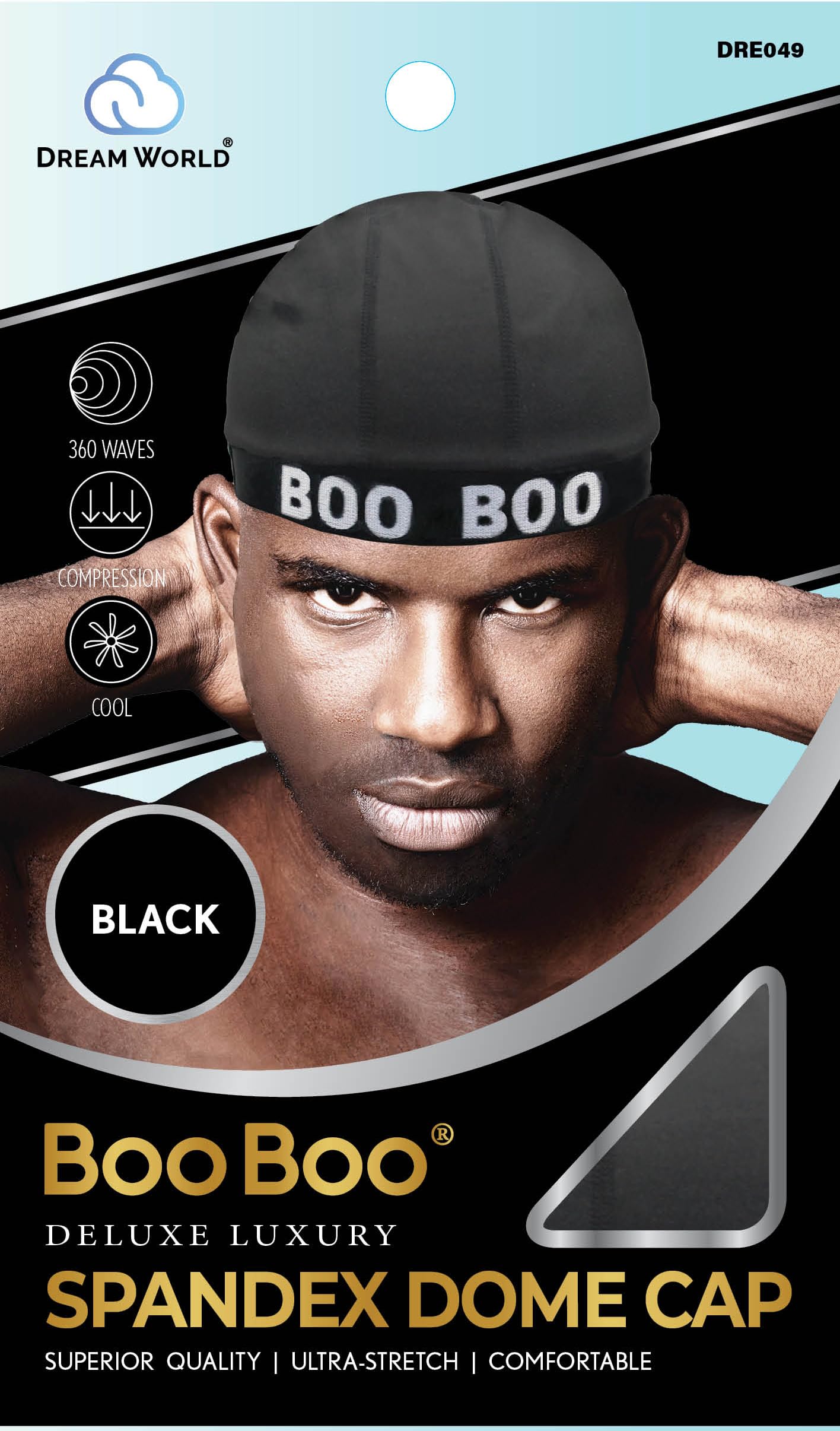 Amazon.com: Dream World Boo Boo Spandex Dome Cap Black : Beauty ...