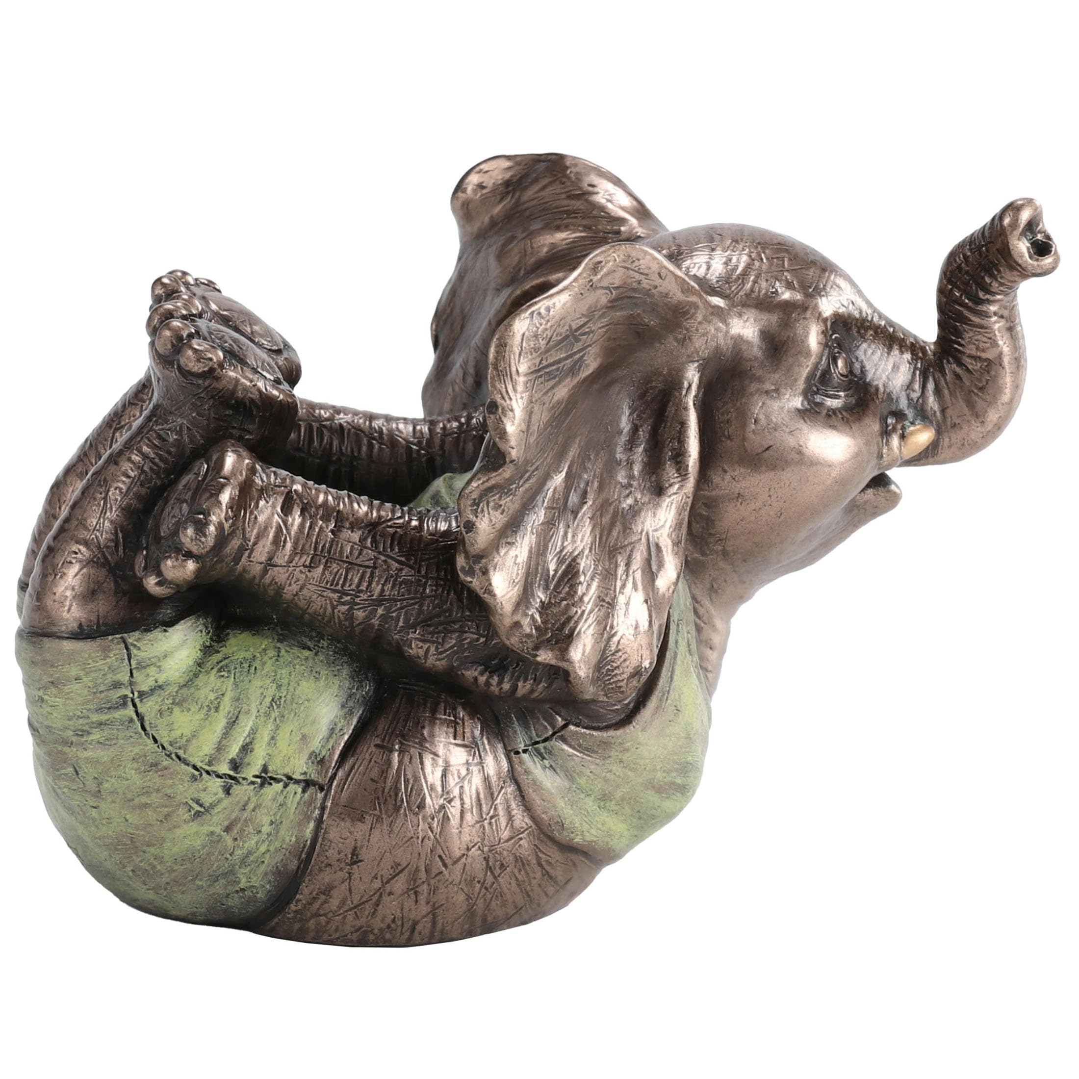 Amazon.com: Veronese Design 2 3/4 Inch Yoga Elephant Bow Pose Cold Cast ...