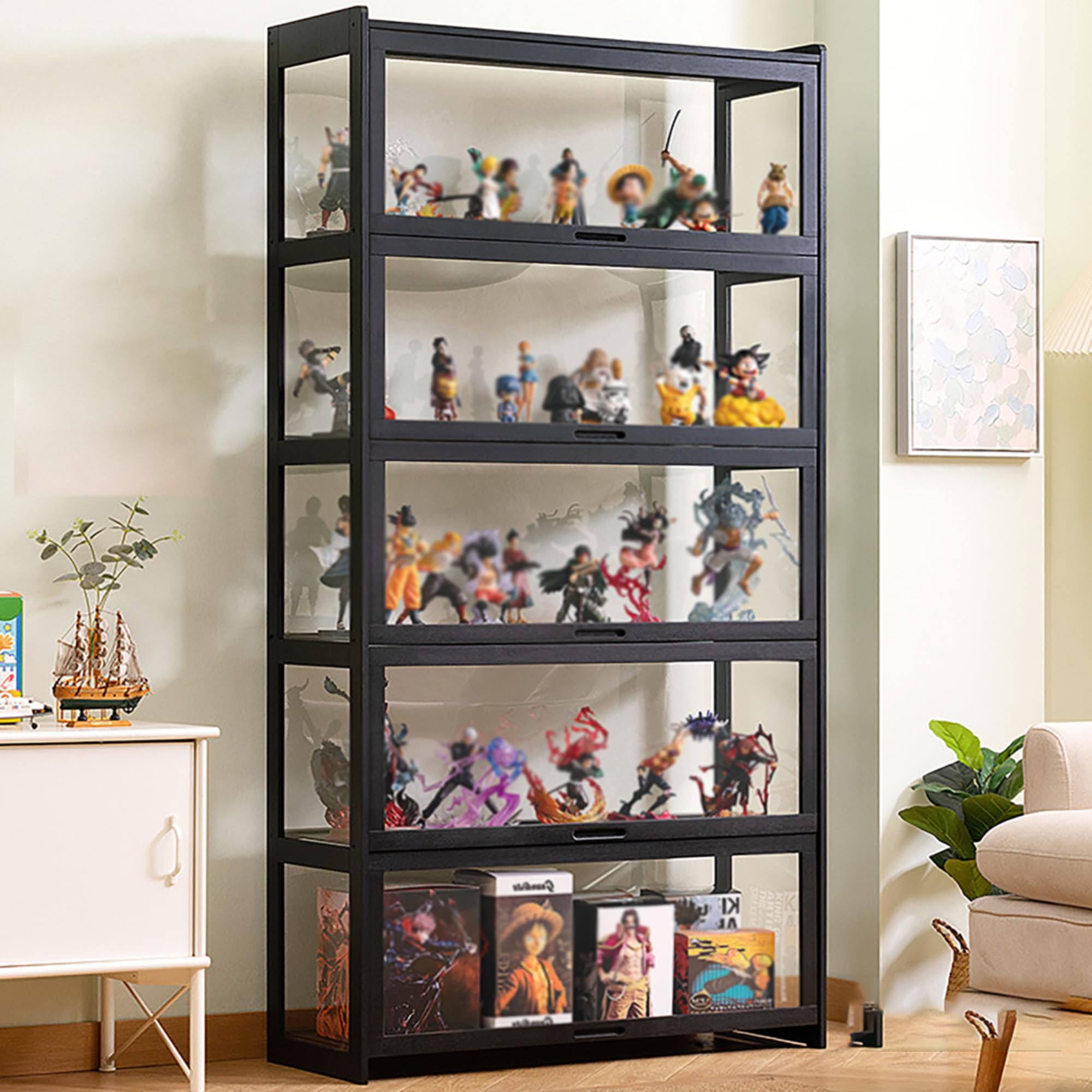 Amazon.co.jp: Showcase Figure Display Cabinet Collection Case Showcase ...