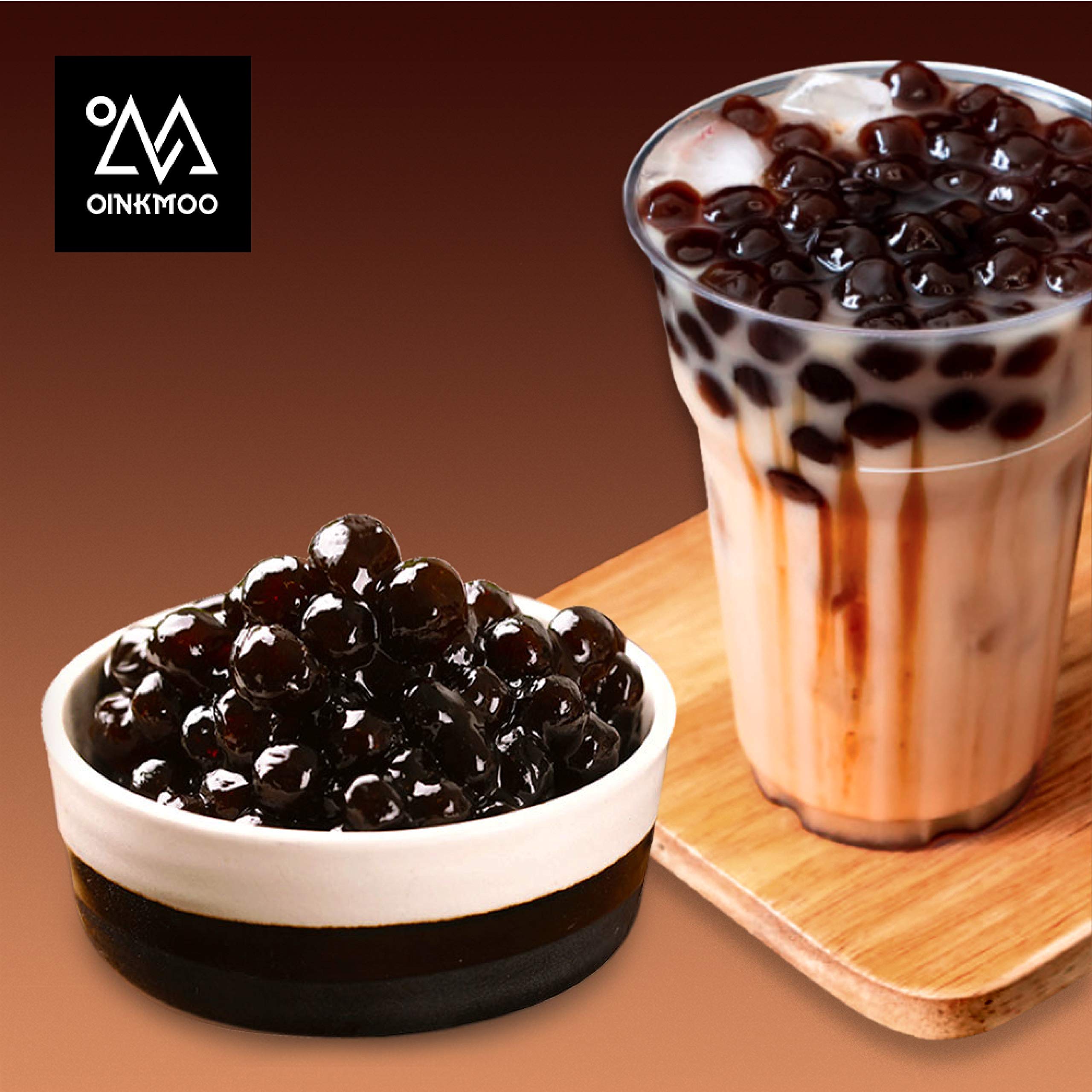 Oinkmoo Brown Sugar Tapioca Boba Milk Tea - 5 Pack Authentic Taiwanese ...