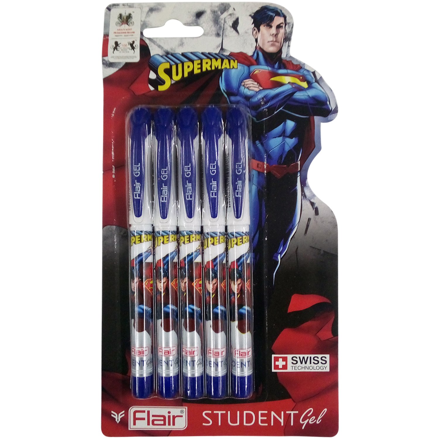 Flair Superman Gel Pen Set, Pack of 5 : Amazon.in: Office Products