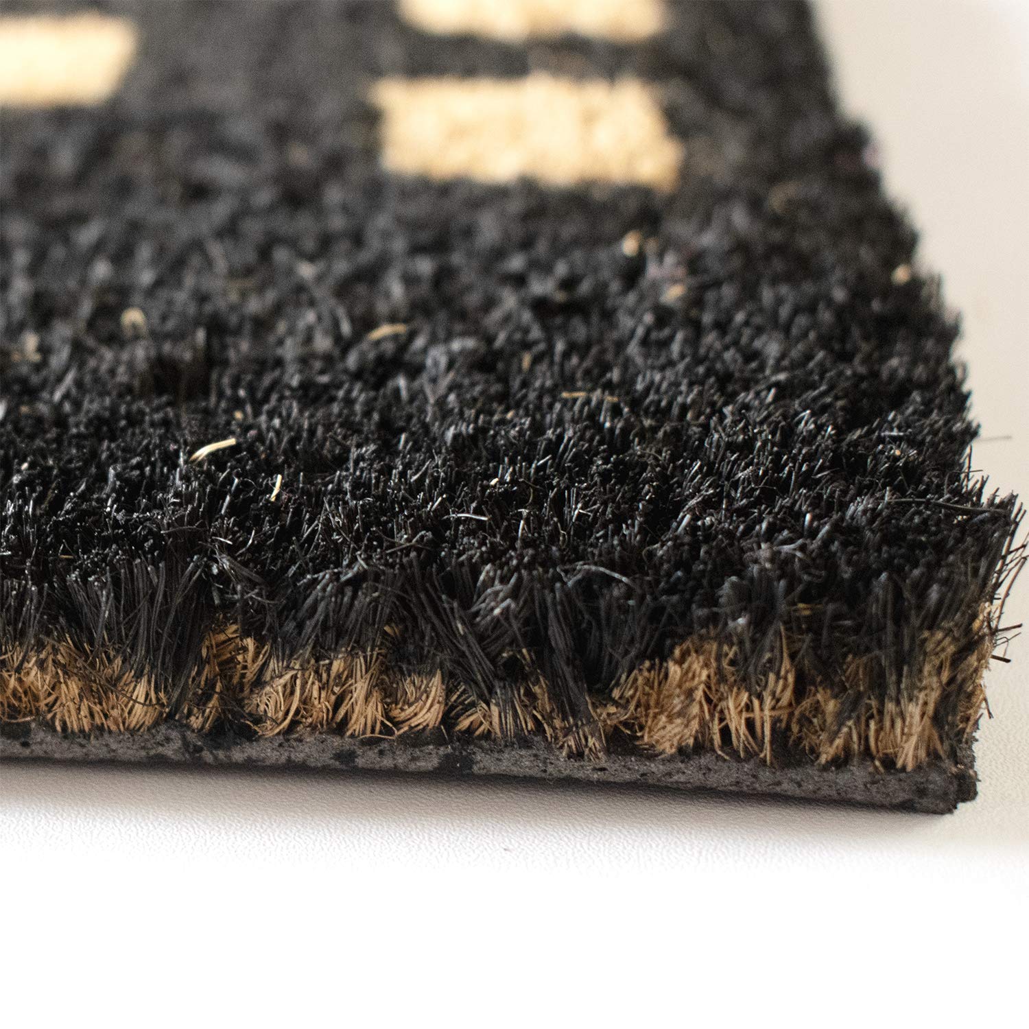 LuxUrux Welcome Mats Outdoor Coco Coir Doormat, with Heavy-Duty PVC ...