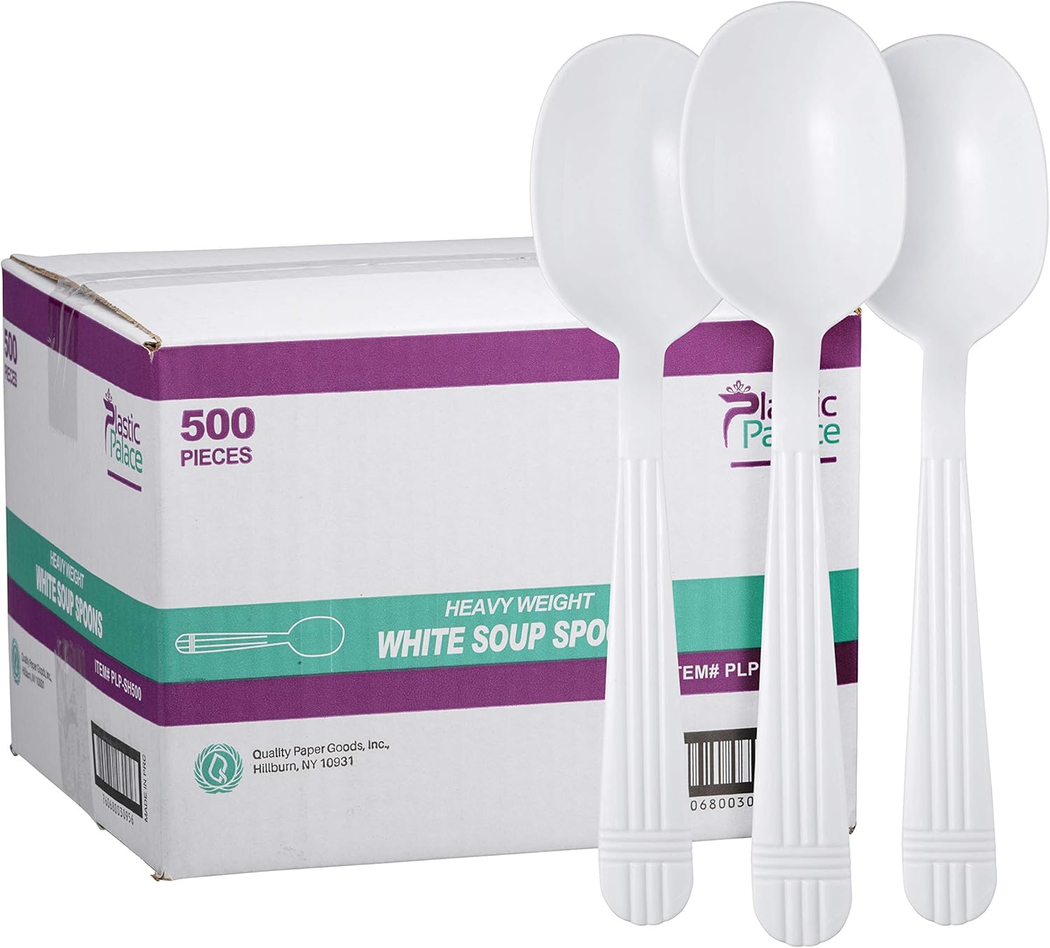 Amazon.com: Plastic Soup Spoons Heavy Duty - Pack of 500 Disposable ...