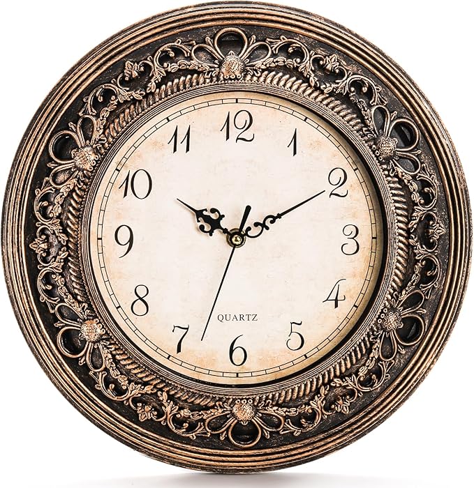 Amazon.com: Pumtus Silent Wall Clock, 13 Inch Vintage Large Wall Clocks ...
