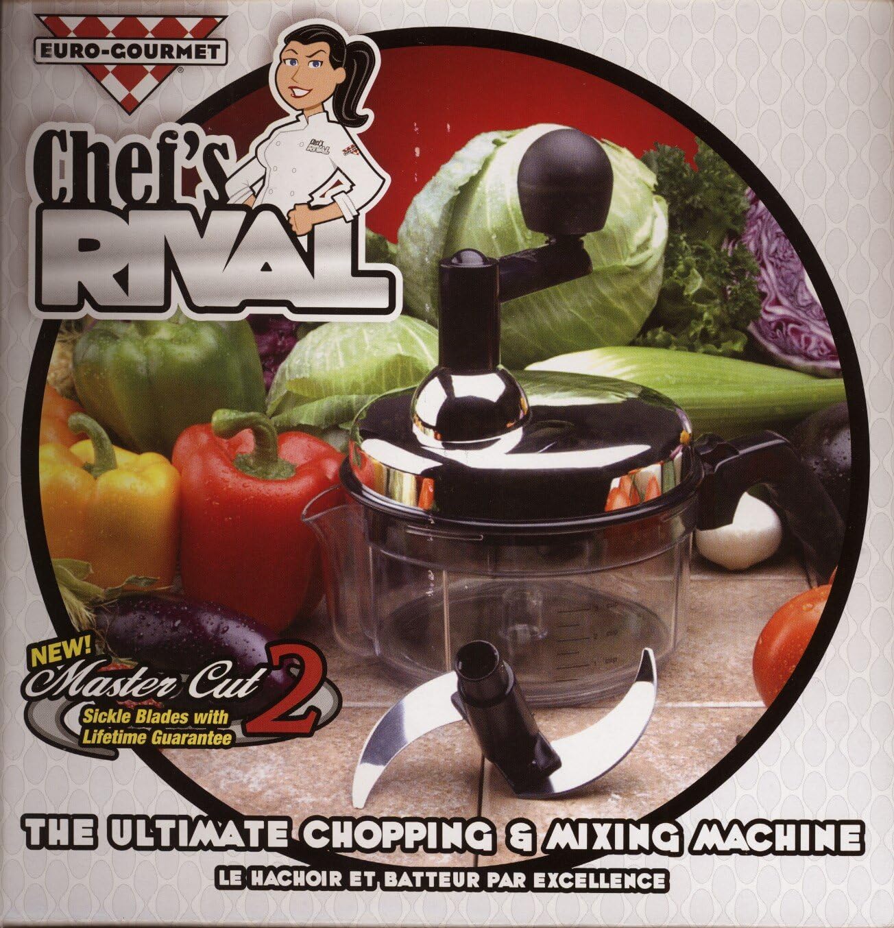 Amazon.com: Chef's Rival Chopper - The Ultimate Euro-Gourmet Chopping ...