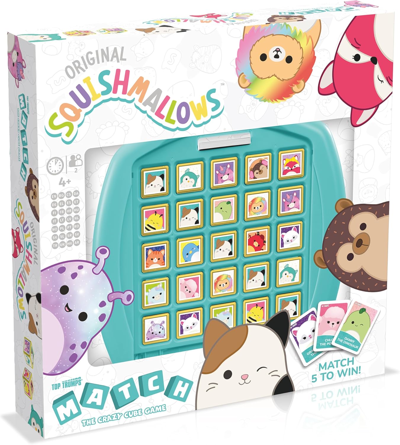 Top Trumps Match Squishmallows Board Game, match 5 Lola the Unicorn ...