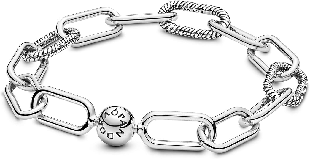 Amazon.com: PANDORA ME Link Chain Bracelet - Sterling Silver Bracelet ...