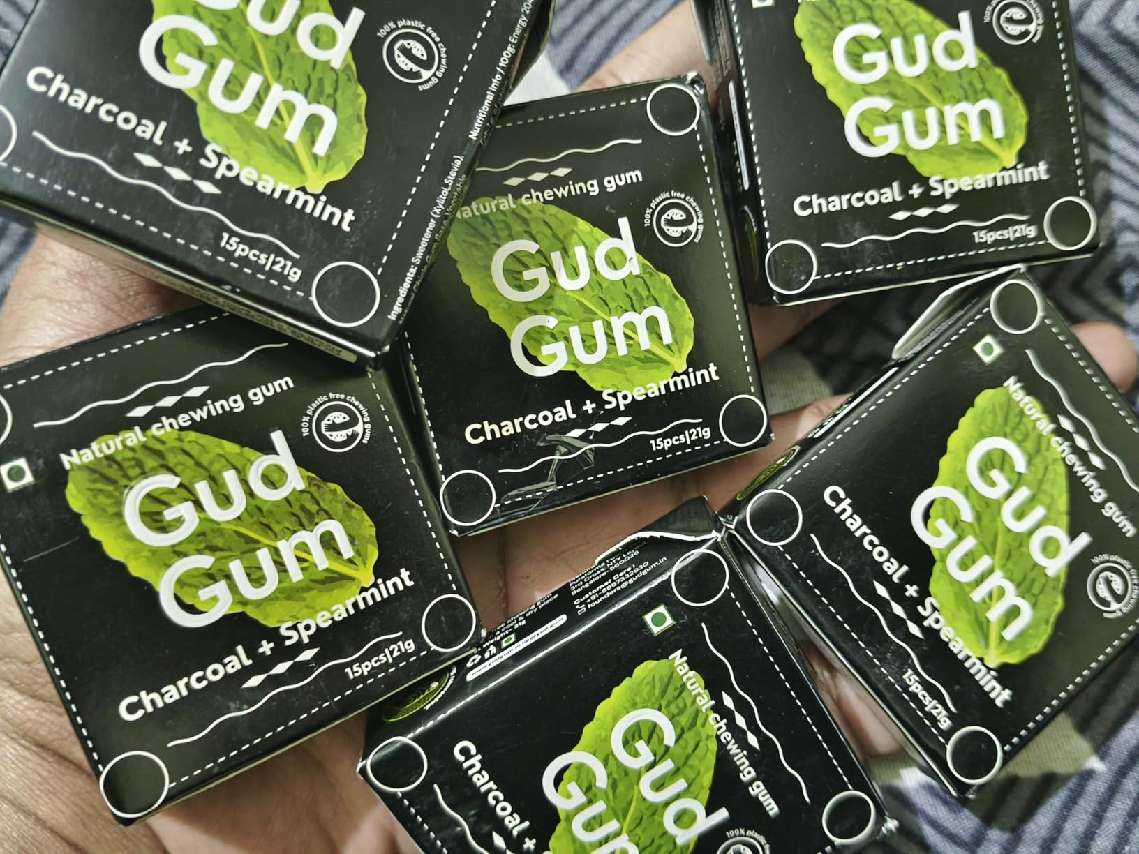Gud Gum Natural, Plastic Free Chewing Gum Lemon Flavour No Added ...