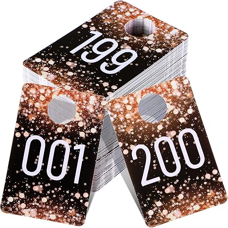 Amazon.com: SUKIRA Live Plastic Number Tags, Normal and Reverse Mirror ...