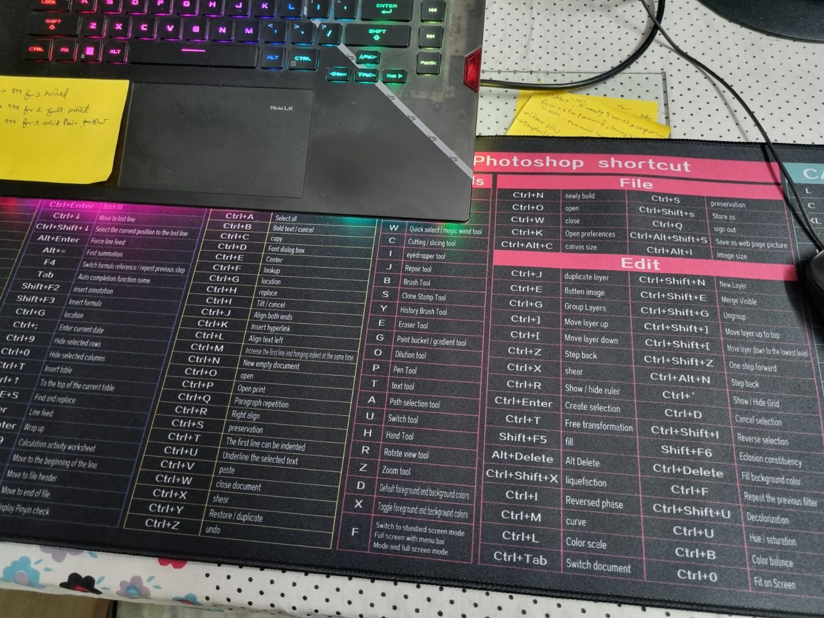 Extra Large (800x300x2mm) Extended Gaming Laptop Mouse Pad, Thick Non ...