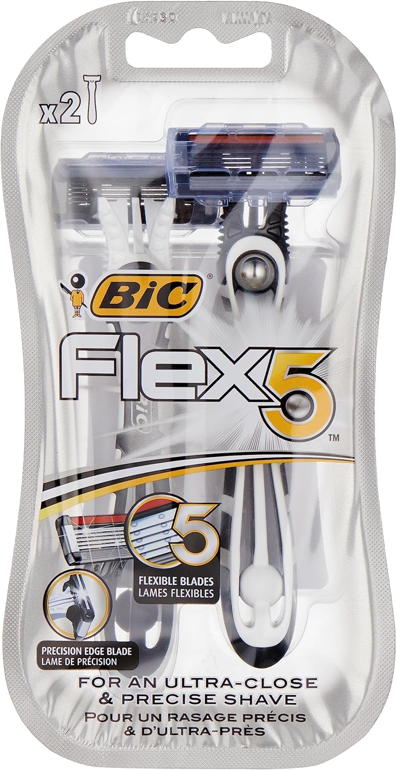 Amazon.com: BiC Flex 5 Blades - 2 CT : Beauty & Personal Care