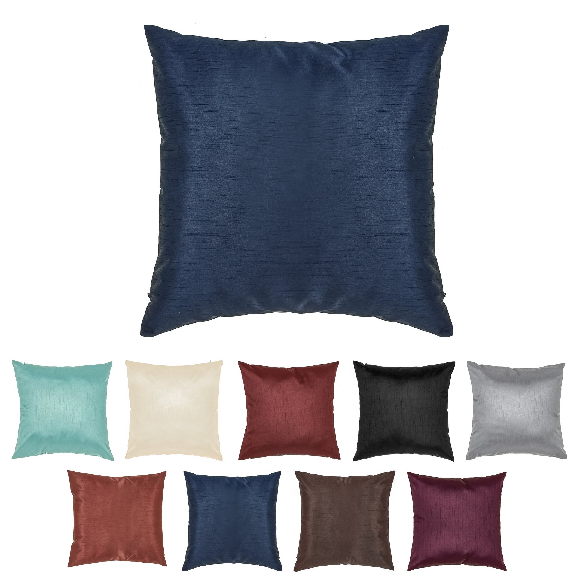 Amazon.com: DreamHome 24 X 24 Inches Faux Silk Decorative Euro Pillow ...