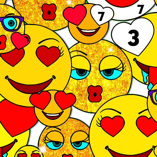 Emoji Color by Number Book - Grownups Paint + Glitter + Crayon + Oil ...