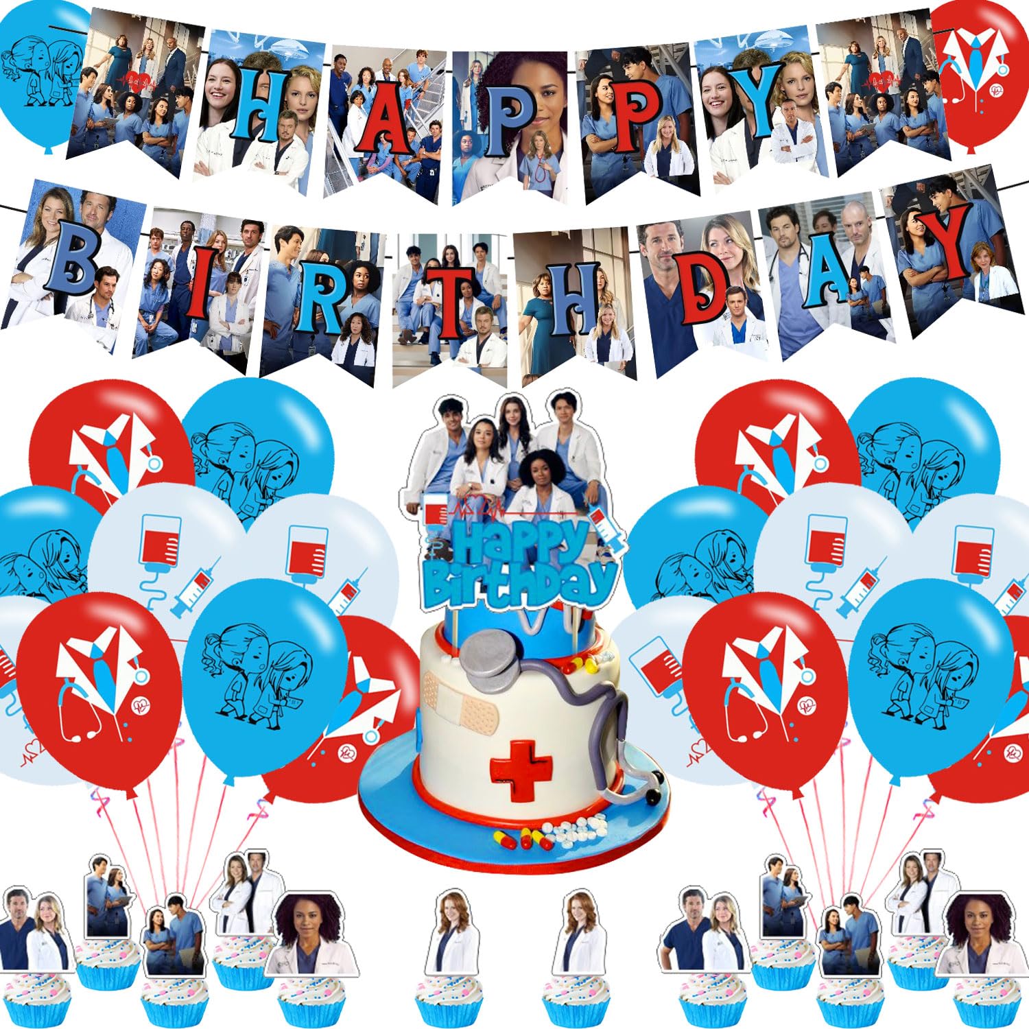 Buy Greys Anatomy Party Decorations for Fans,Greys Anatomy Themed Party ...