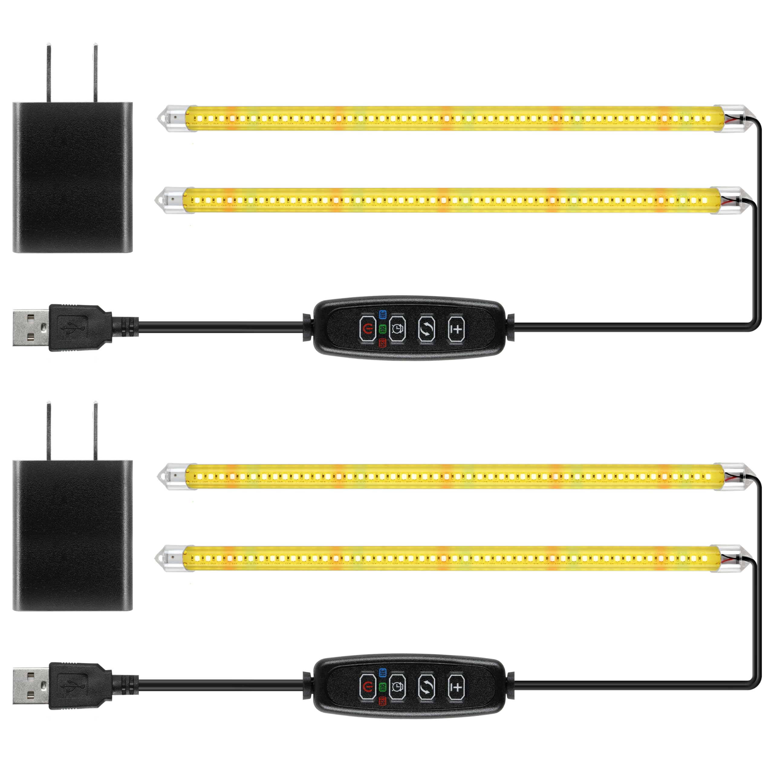 Amazon.com : iPower 20W LED Plant Grow Light Strips Full Spectrum for ...