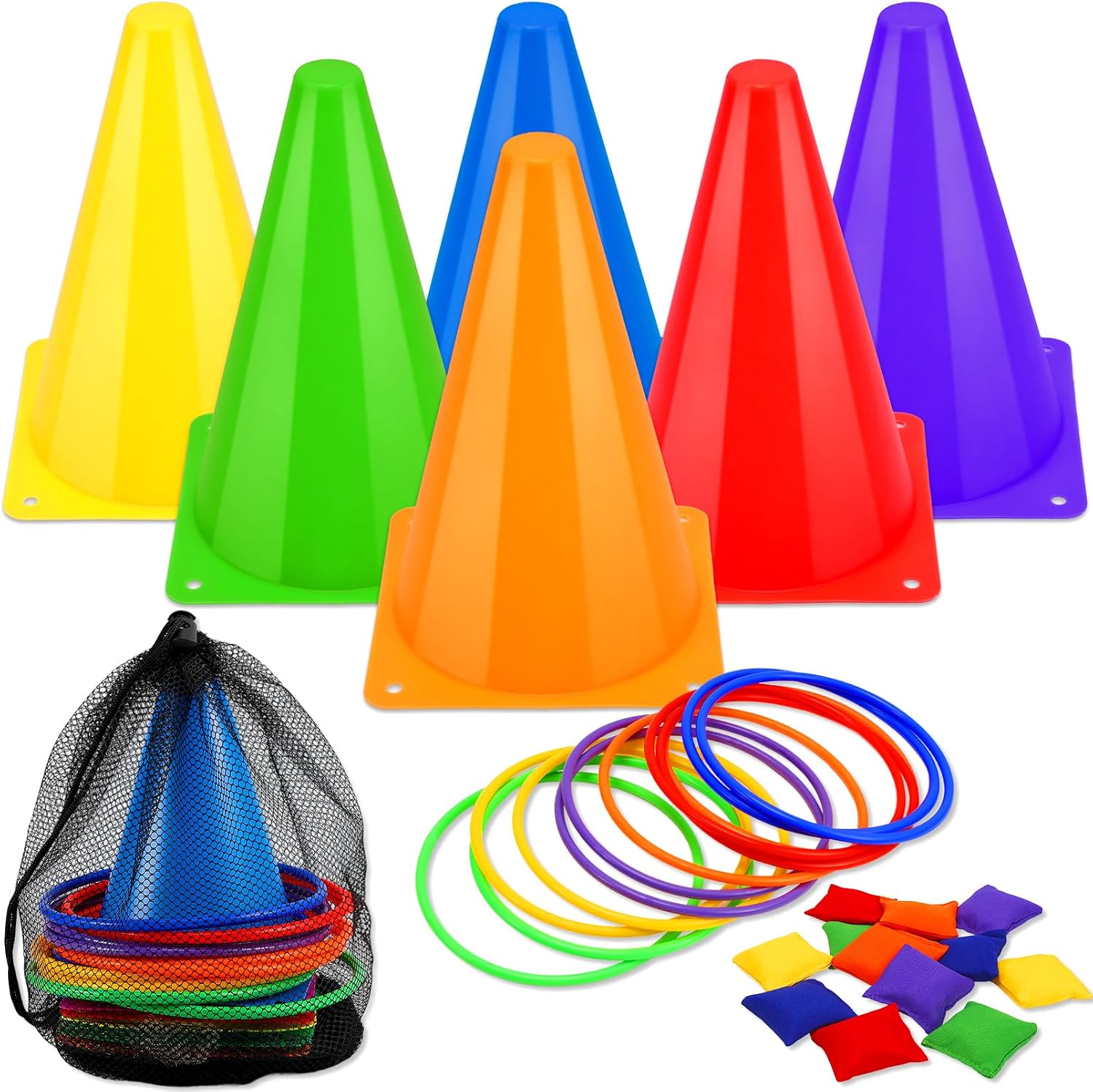 Amazon.com: 3 in 1 Carnival Outdoor Games Combo Set, COSBAY 31PCS ...