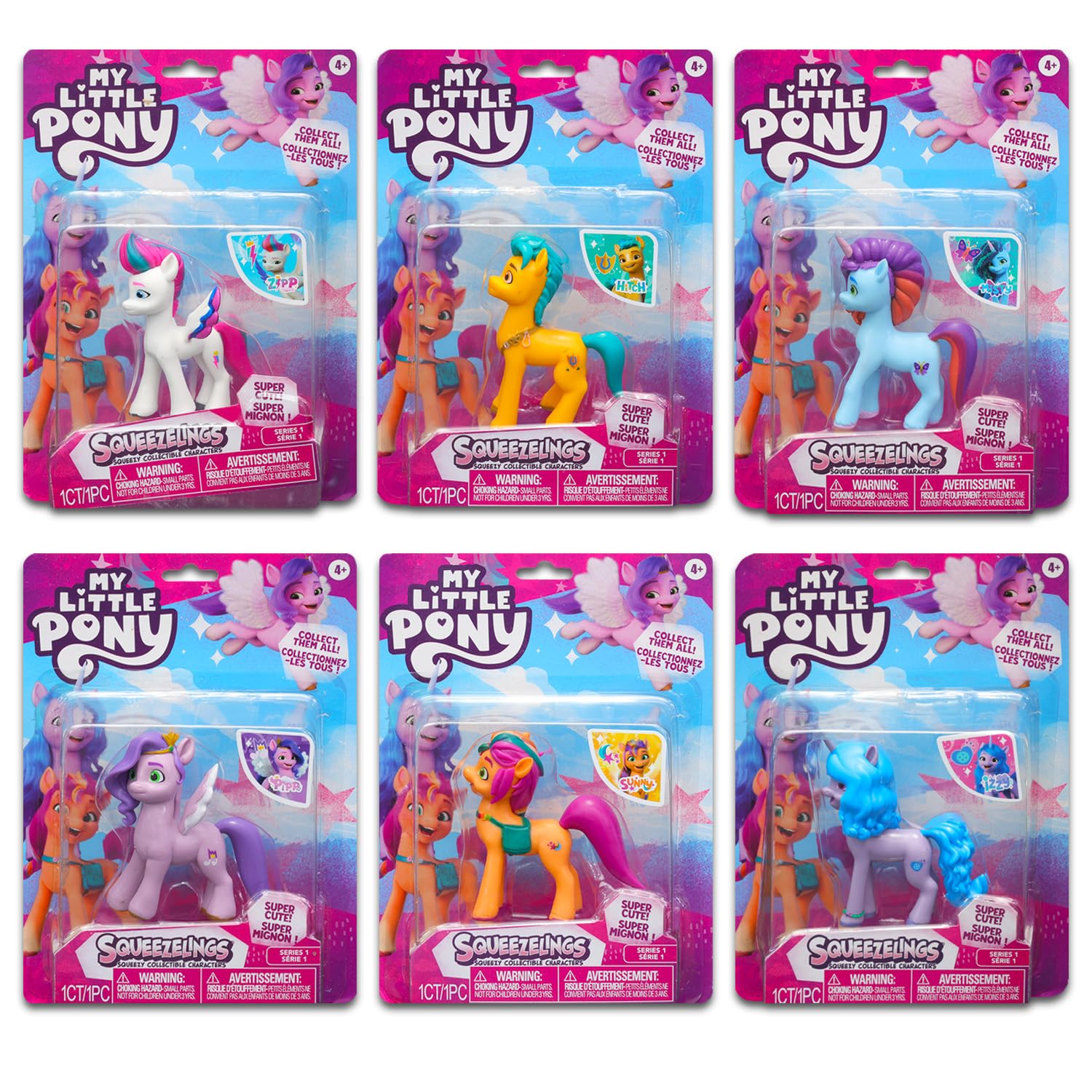 Snapklik.com : My Little Pony Mini Figures 6 Pack - Toy Bundle