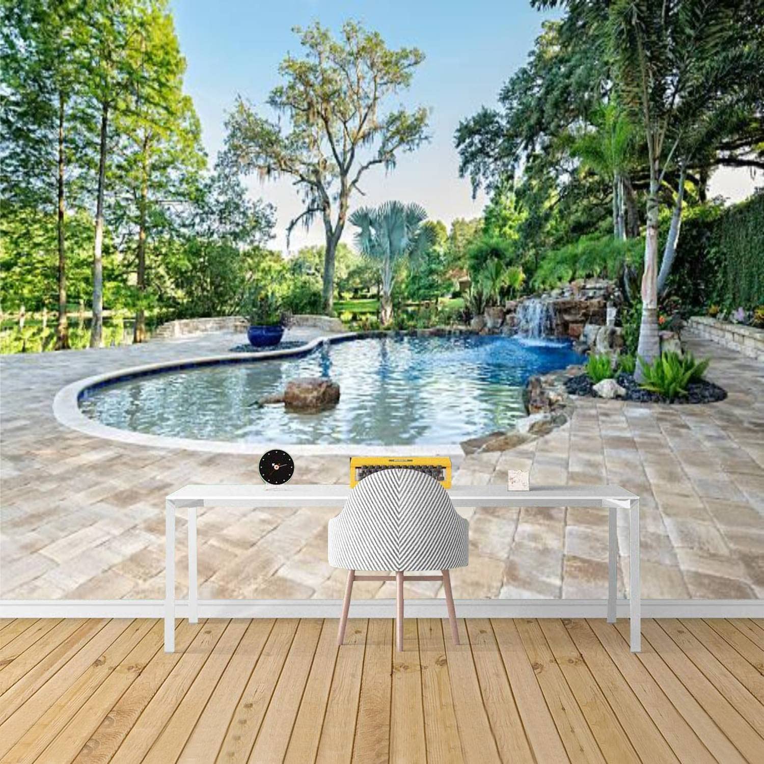 Waterfall Pools With A Home 3d