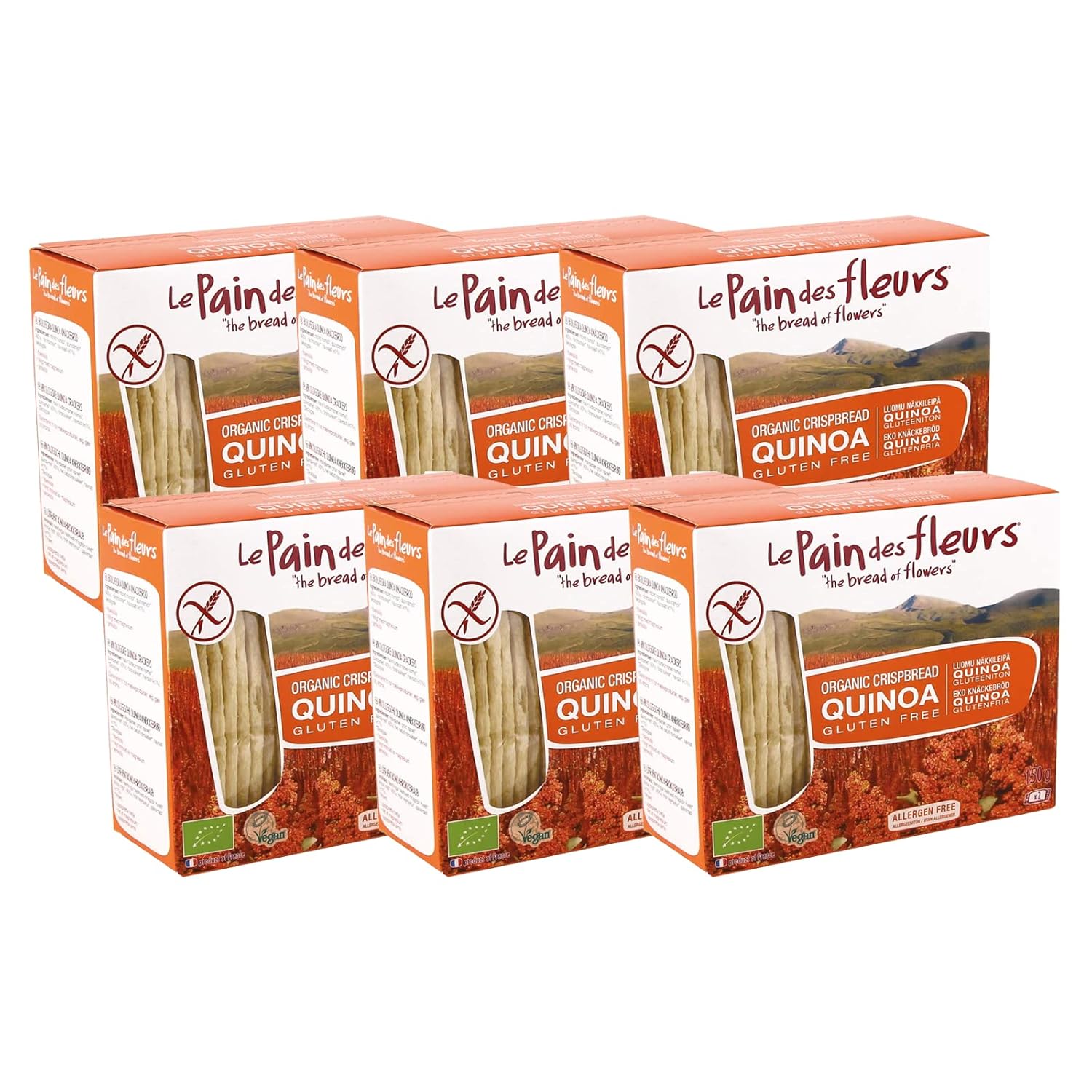 Amazon.com: Le Pain Des Fleurs Organic Quinoa Crispbread 125 g (Pack of 6)