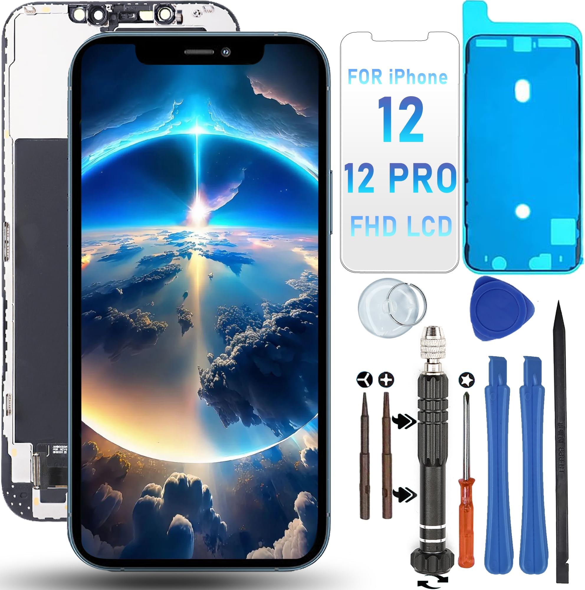 DIGI4U LCD for iPhone 12/12 Pro Screen Replacement, 6.1 inch 3D Touch ...