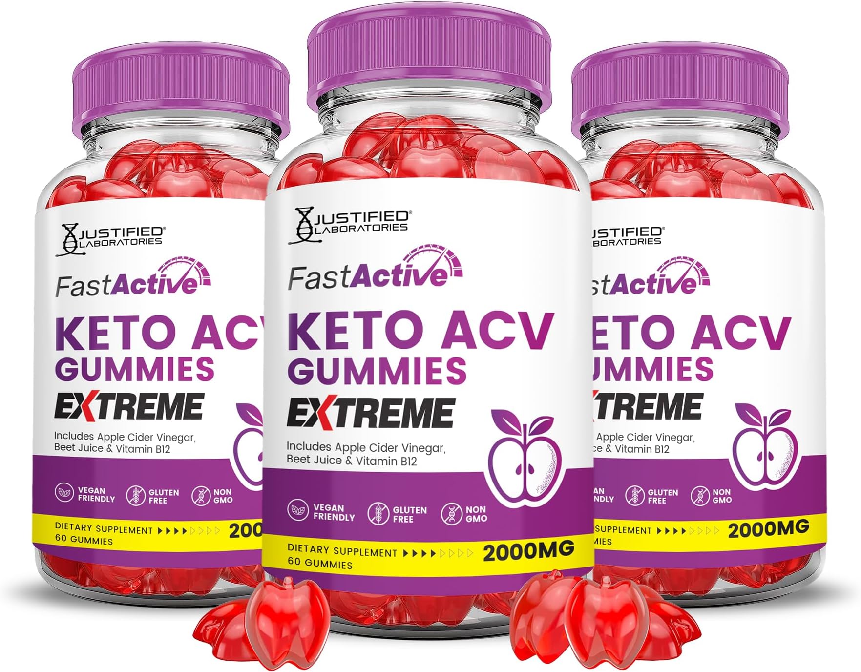 Amazon.com: Justified Laboratories (5 Pack Speedy Keto ACV Gummies ...