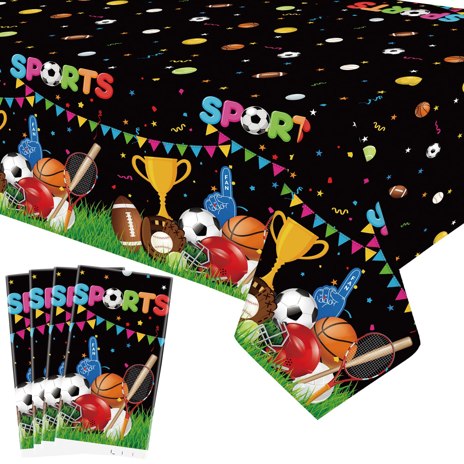 Amazon.com: 4 Pack Sports Themed Party Decorations - Baseball ...