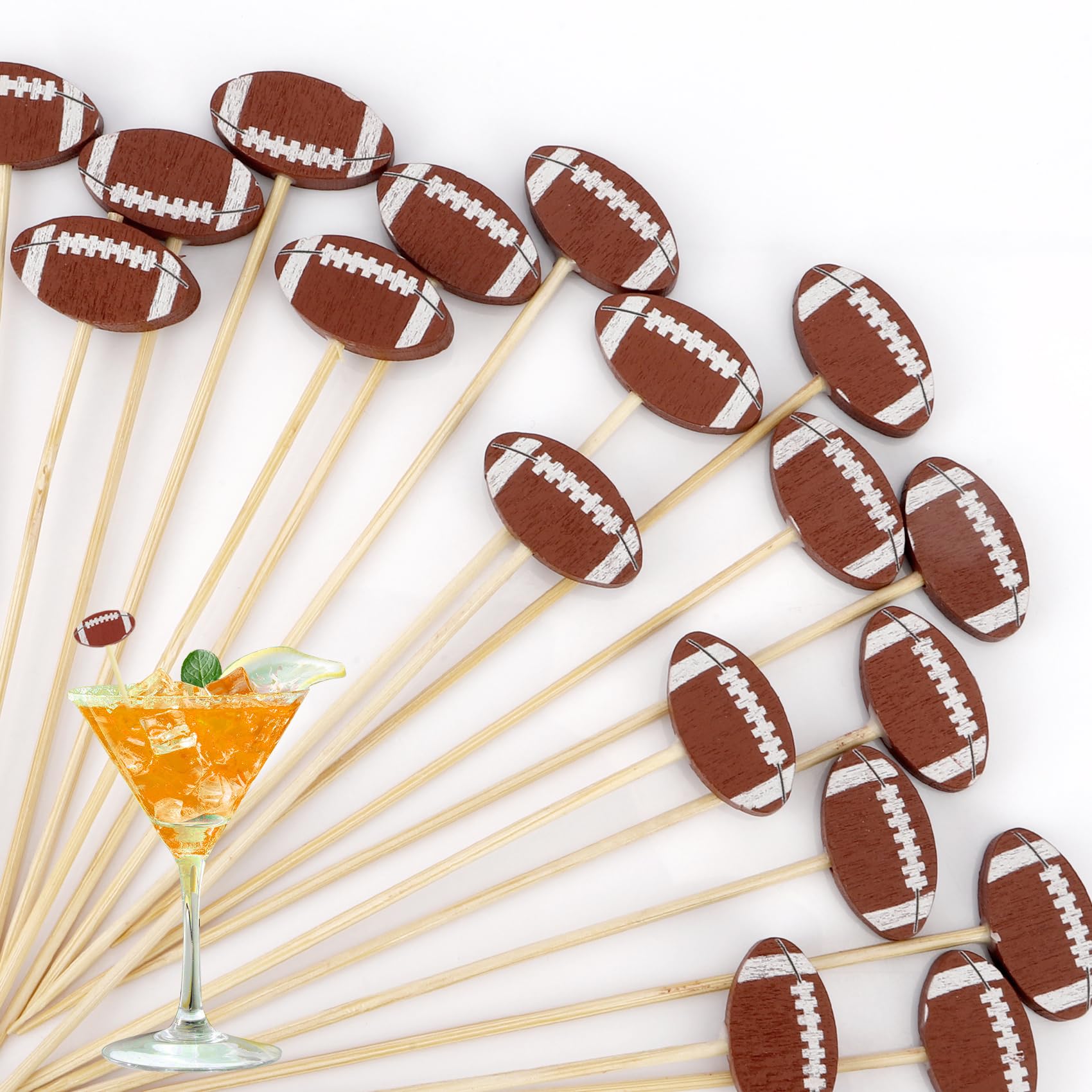 Amazon.com | Cocktail Picks 100PCS, Football Toothpicks for Appetizers ...