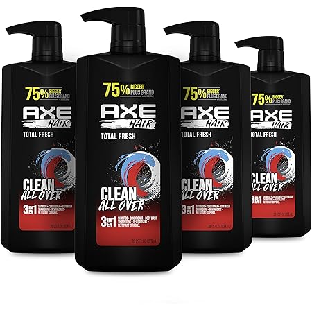 Amazon.com: AXE 3-in-1 Body Wash Shampoo and Conditioner Easy Hair and ...