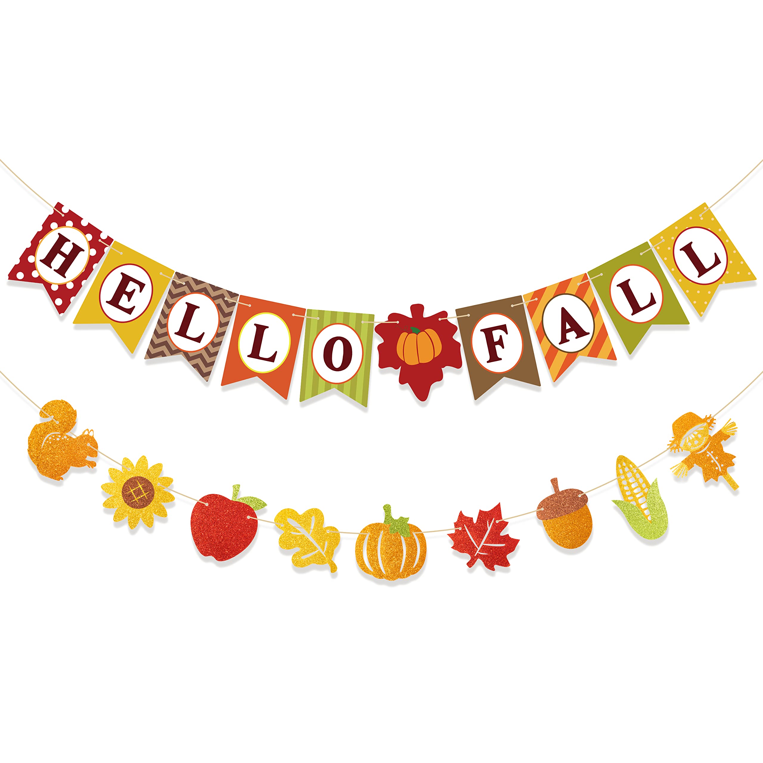Fall Bunting Banner Clip Art